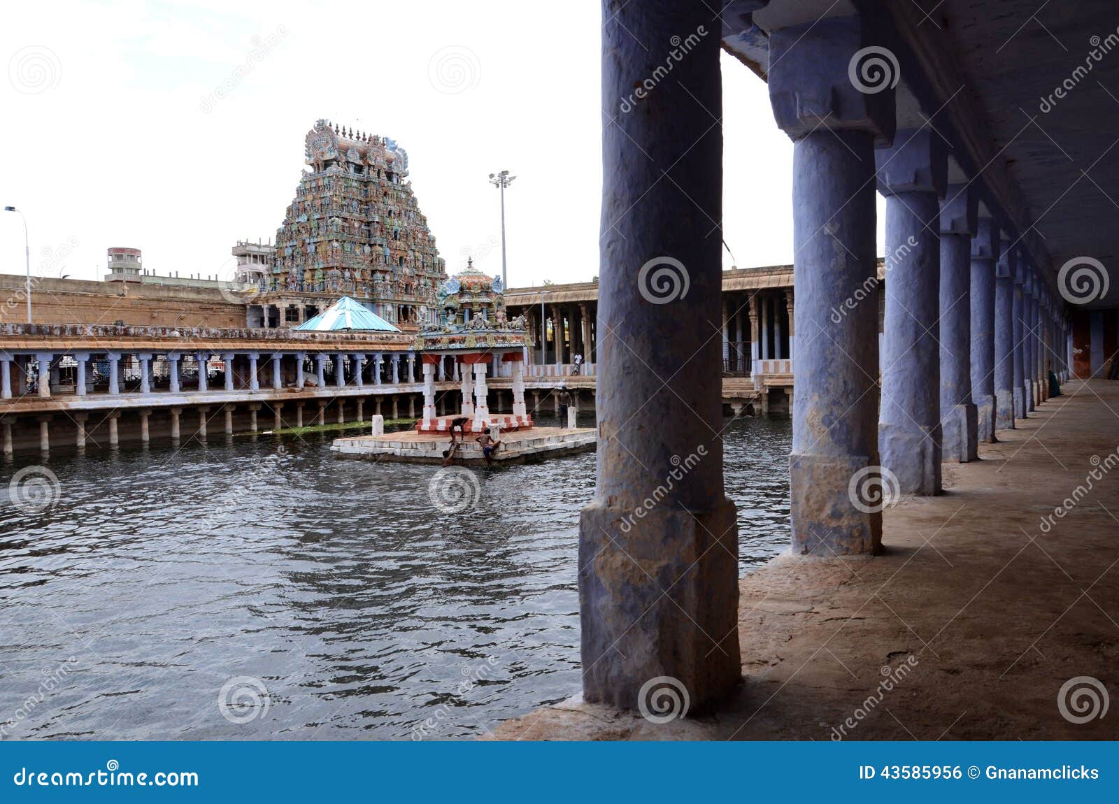TEMPLE POND stock photo. Image of belief, monument, reflection - 43585956