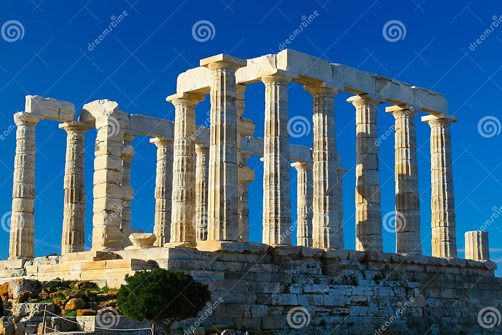 Temple of Poseidon stock image. Image of column, church - 2414349