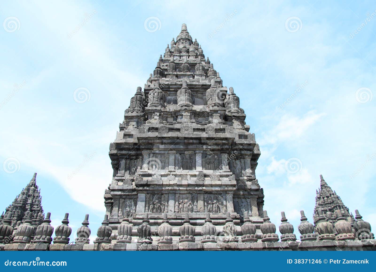 Temple on Prambanan stock photo. Image of indonesia, hinduist - 38371246