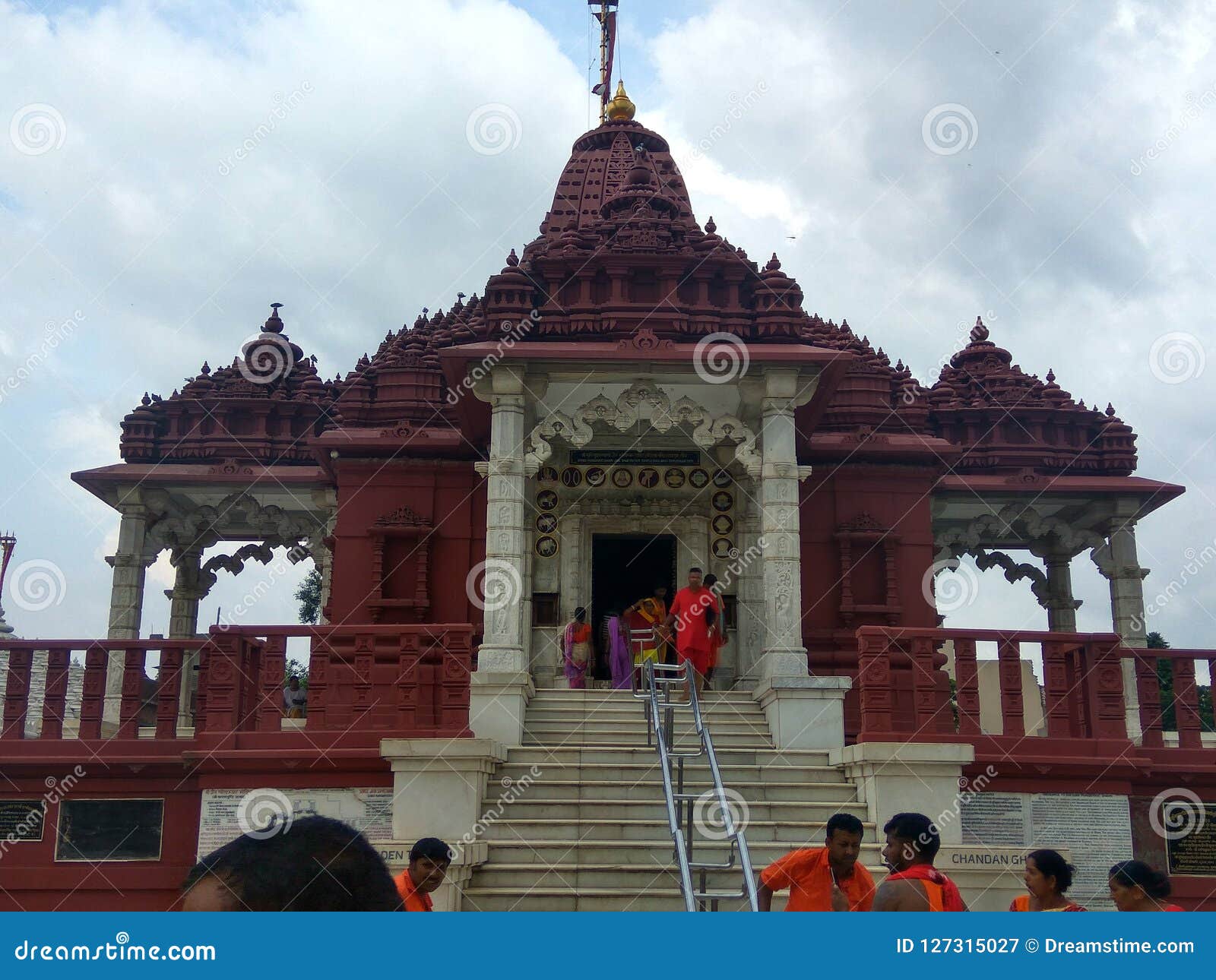 Rajgir Temple Red Mandir Bodh Stock Photos - Free & Royalty-Free Stock ...