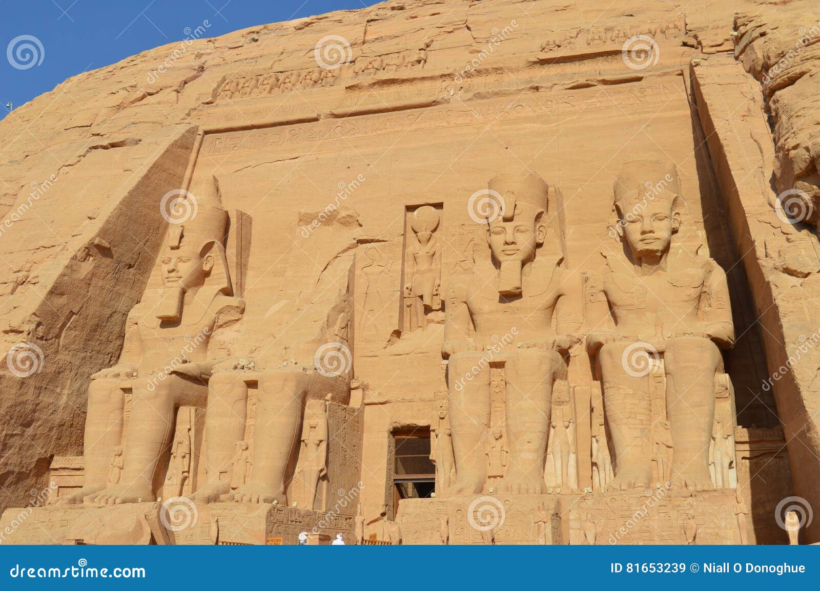 Temple of Ramesses II at Abu Simbel Stock Image - Image of rock, colour ...