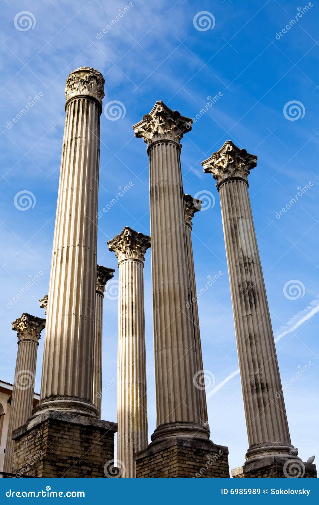 Temple Romain De L'Espagne De Ruine De Cordoue Image stock - Image du ...