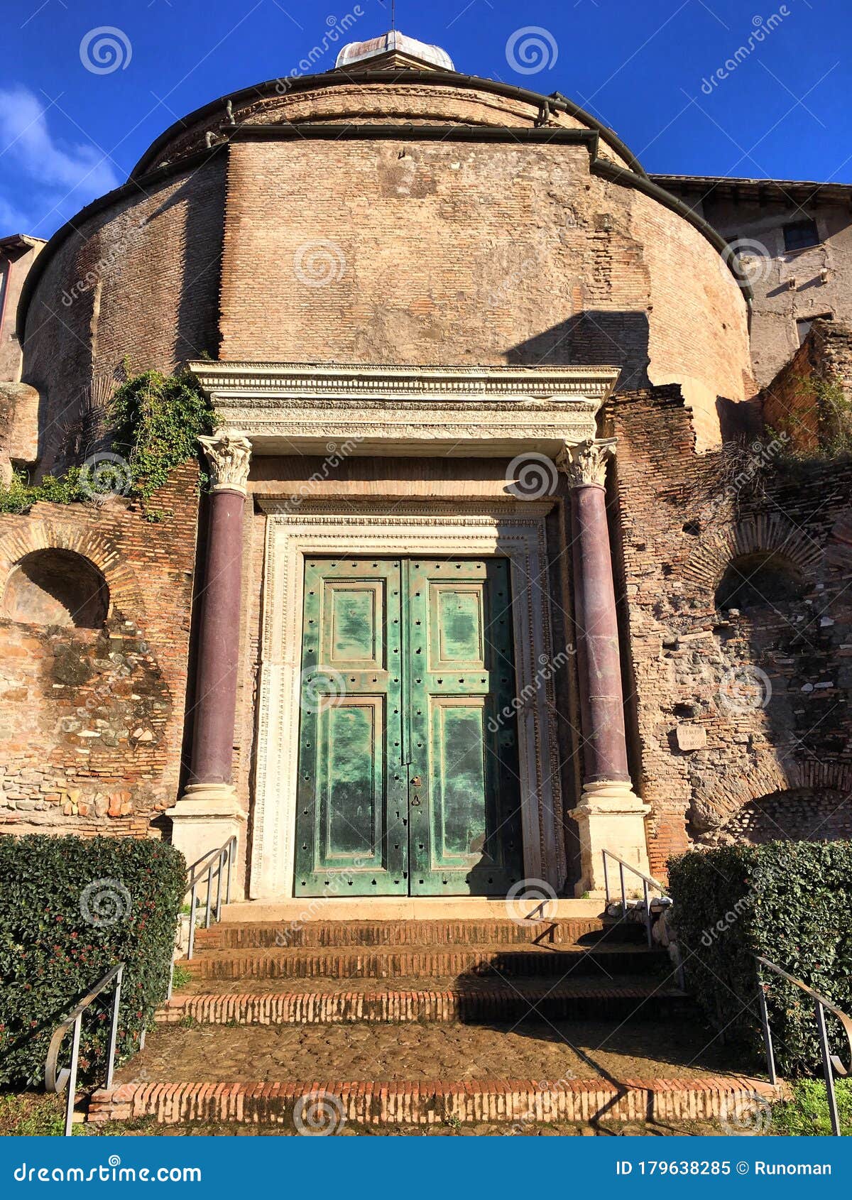 Temple of Romulus Inside Roman Forum Stock Image - Image of discover ...