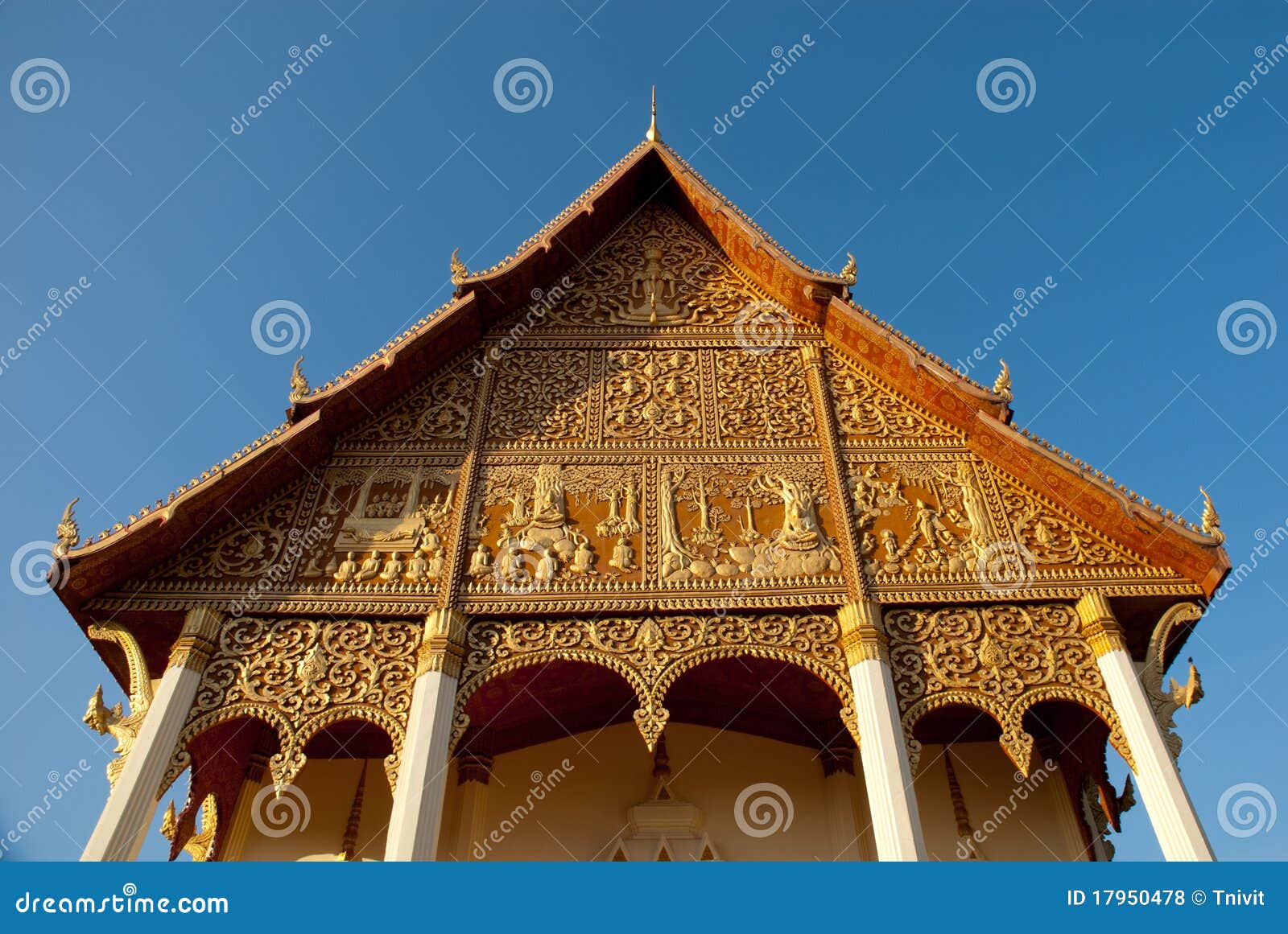 Temple roof stock photo. Image of horizontal, concrete - 17950478