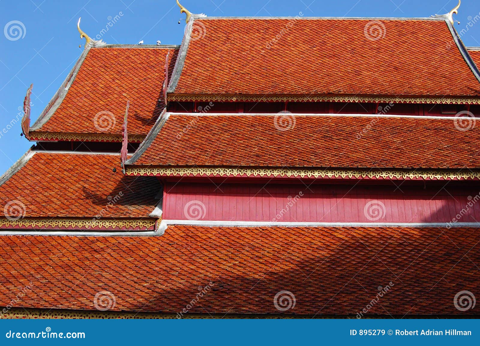 Temple roof stock image. Image of chiang, holy, buddhist - 895279