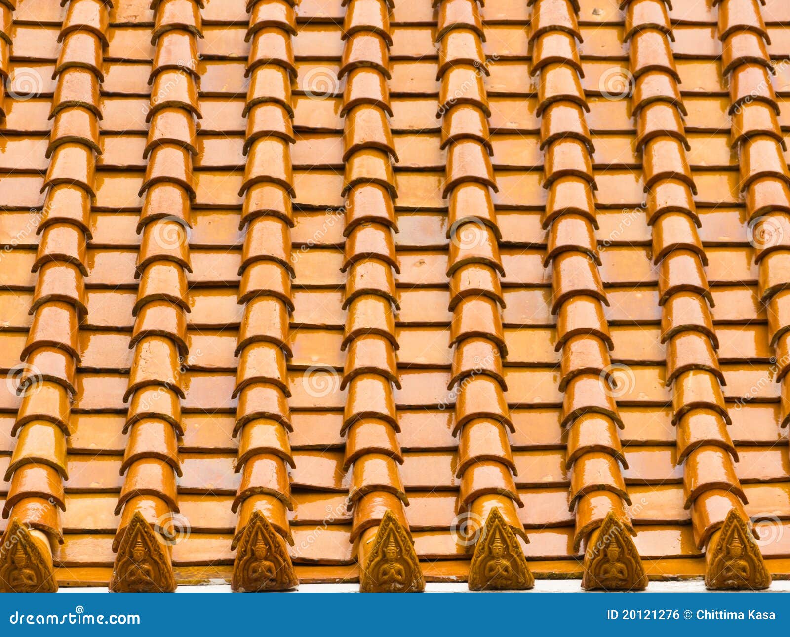 Temple roof pattern stock photo. Image of texture, undolation - 20121276