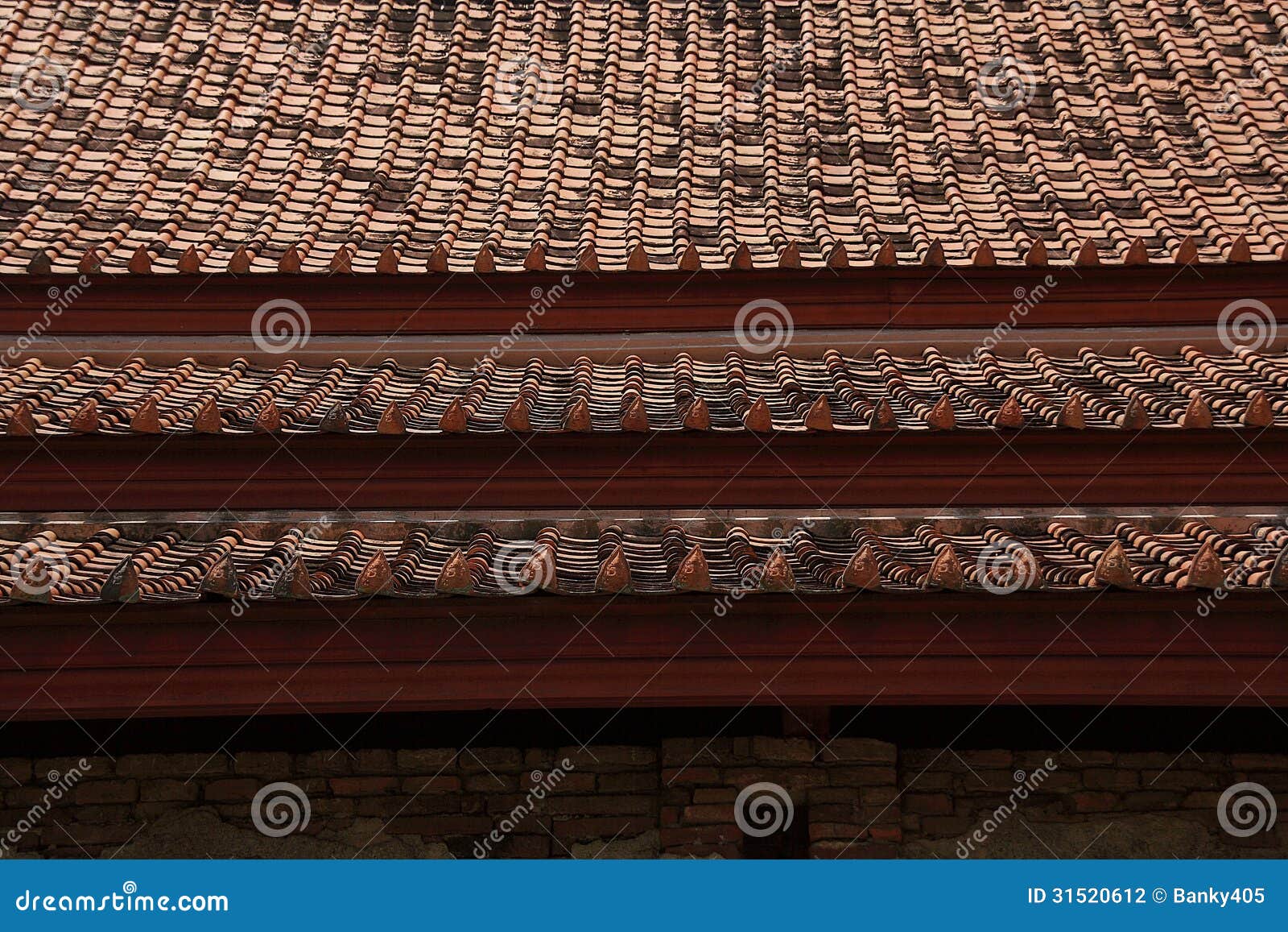 Temple Roof stock photo. Image of bangkok, building, indochina - 31520612