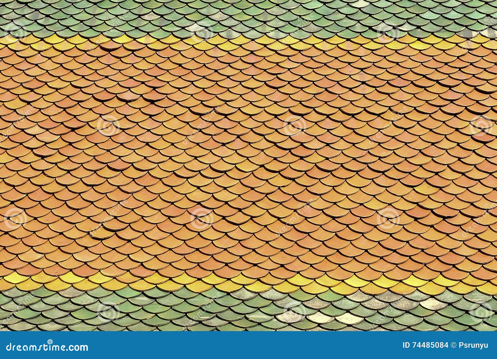 Temple Rooftop Tiles Thailand Stock Photo - Image of built, exterior ...