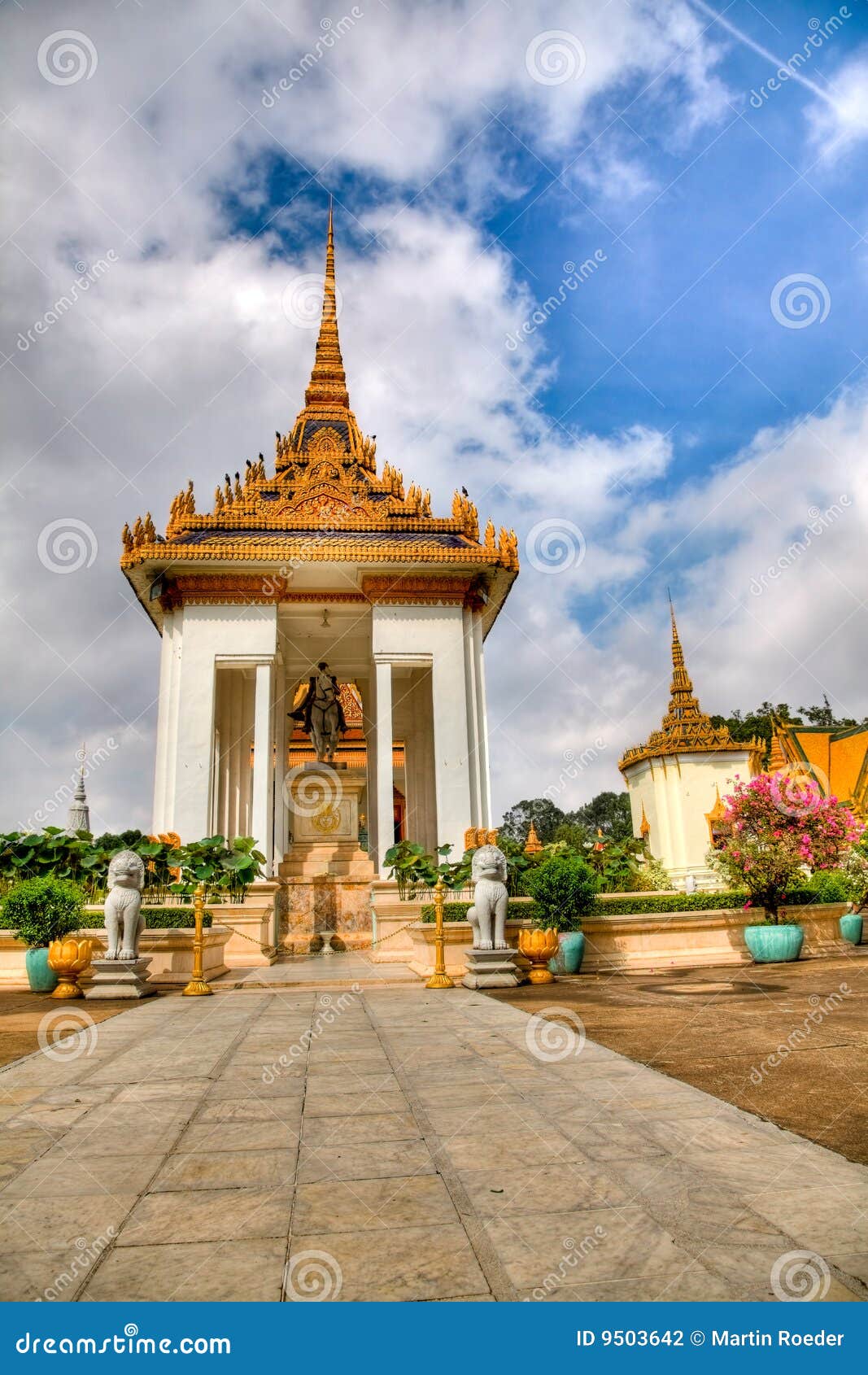 Temple at the Royal Palace - Cambodia (hdr) Stock Photo - Image of ...