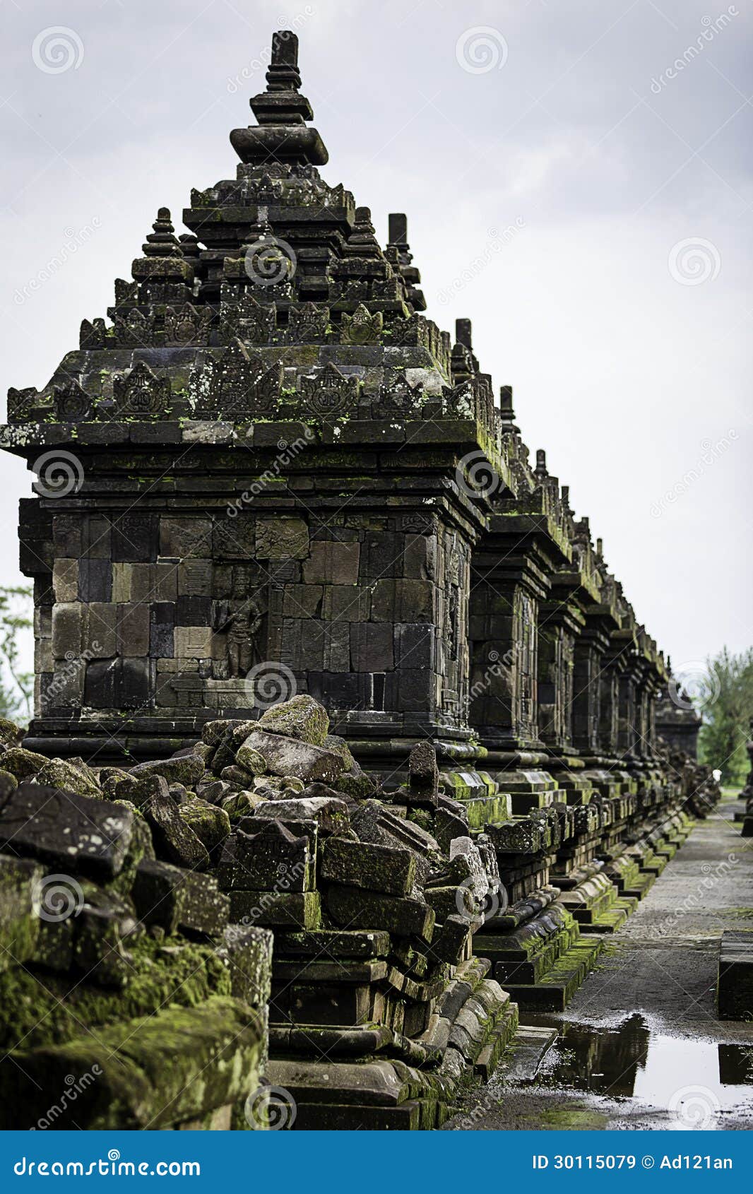 Temple Ruins stock image. Image of ruin, candi, central - 30115079