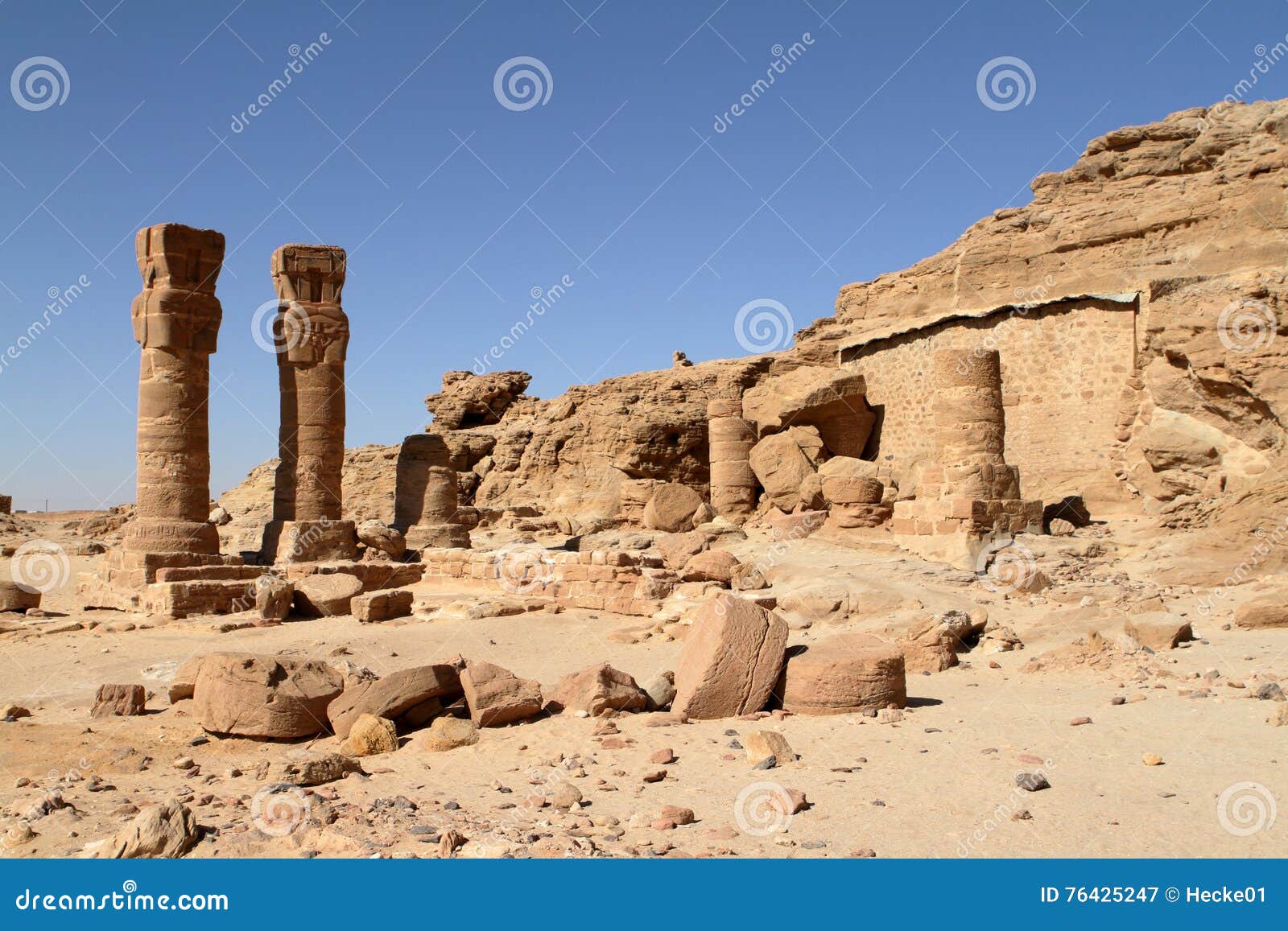 The Temple Ruins at Jebel Barkal in Sudan Stock Image - Image of temple ...
