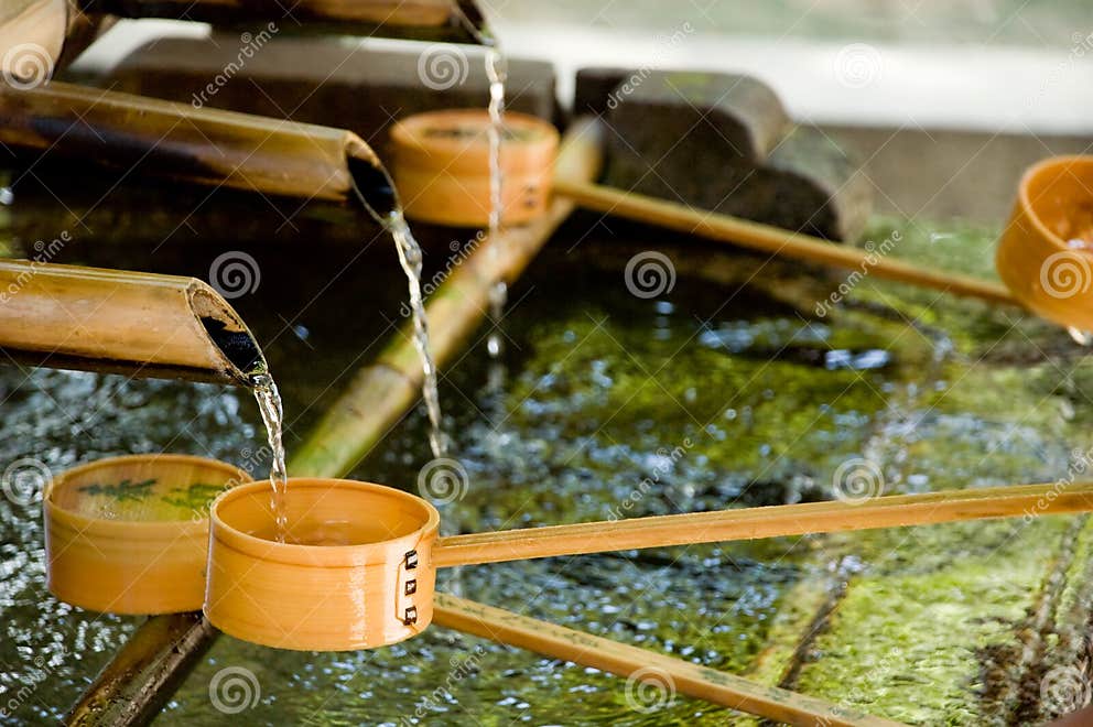 Temple - Running Water stock image. Image of japan, ladle - 13237801