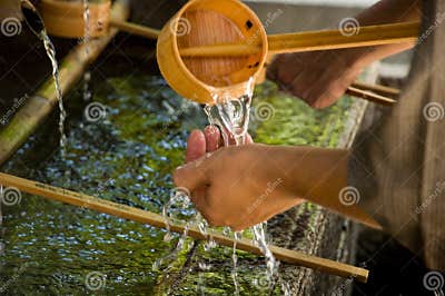 Temple - Running Water stock image. Image of purification - 13237817
