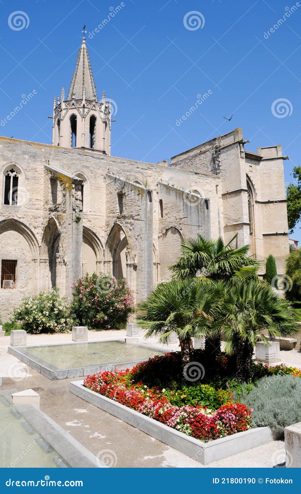 Temple Saint Martial in Avignon Stock Photo - Image of turret, agricol ...