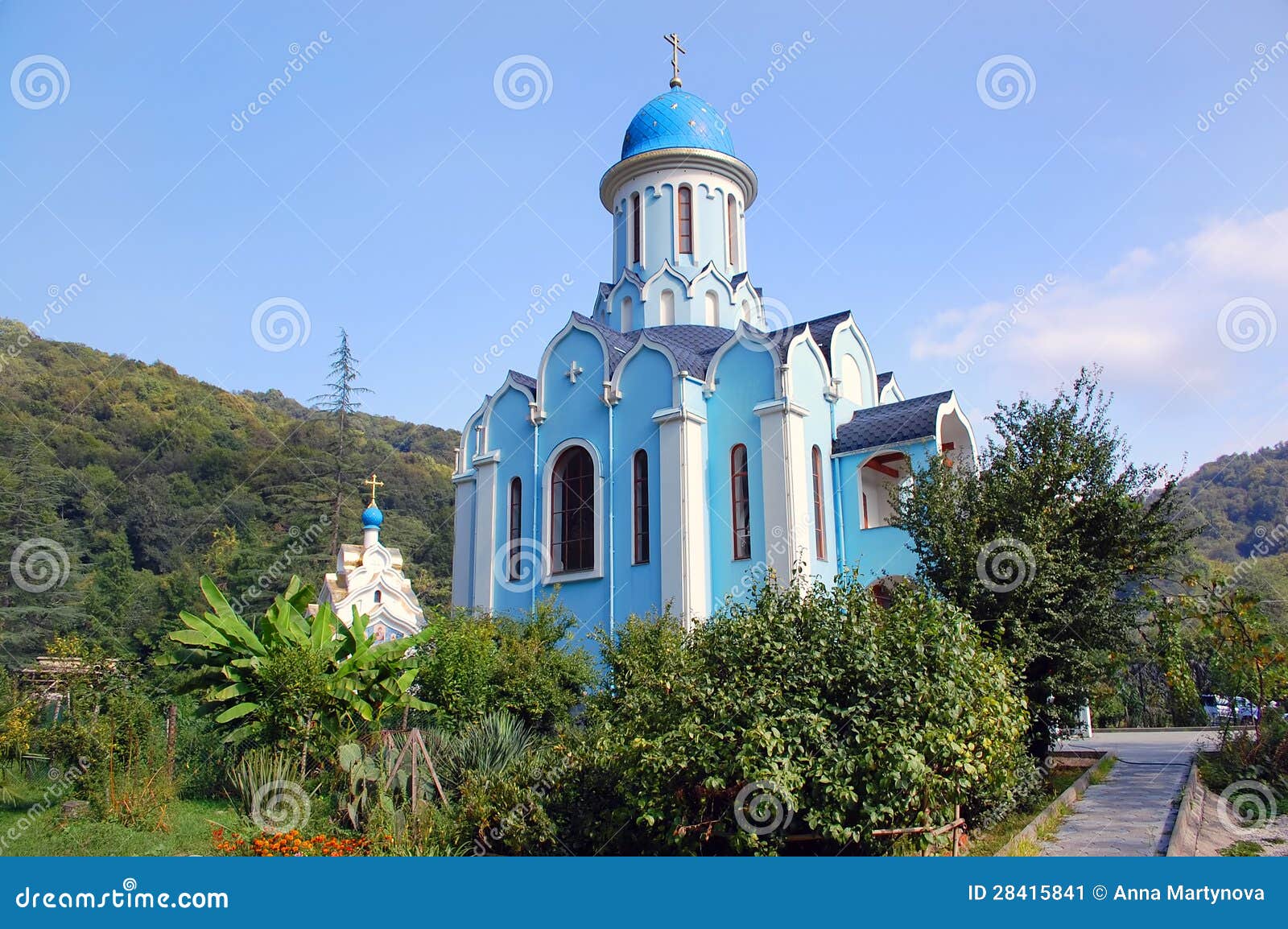 Temple of Saint Varus in Sochi Stock Image - Image of female, dome ...