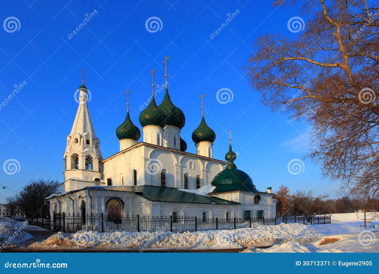 The Temple of the Savior in the City of the 17th Century Stock Image ...