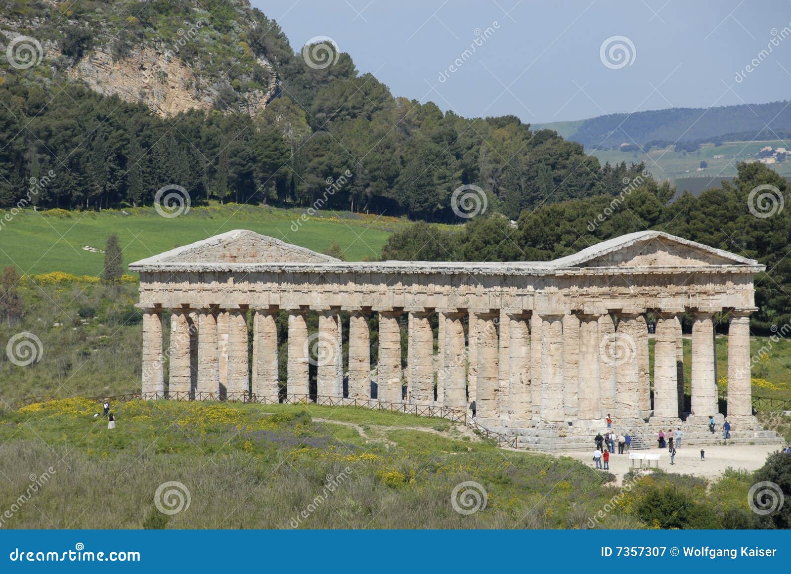 Temple of Segesta stock image. Image of ancient, unrecognizable - 7357307