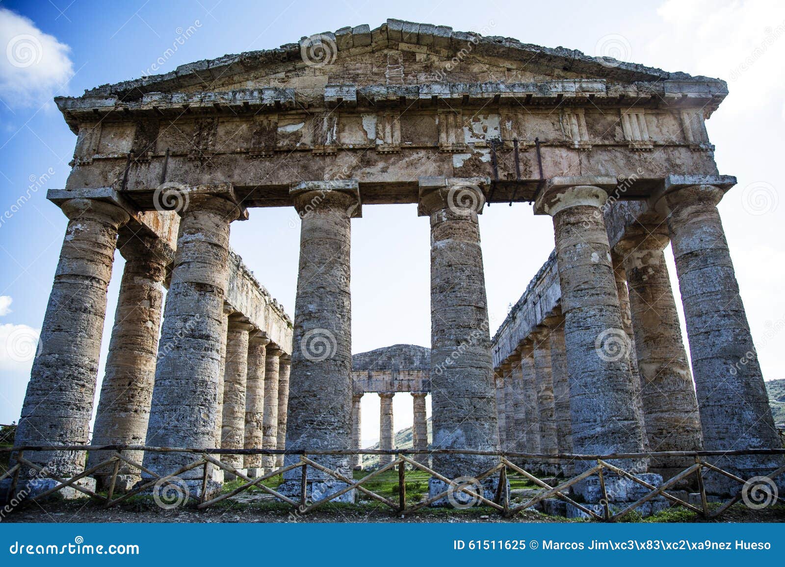 Temple of Segesta 2 stock image. Image of agrigento, colonnade - 61511625