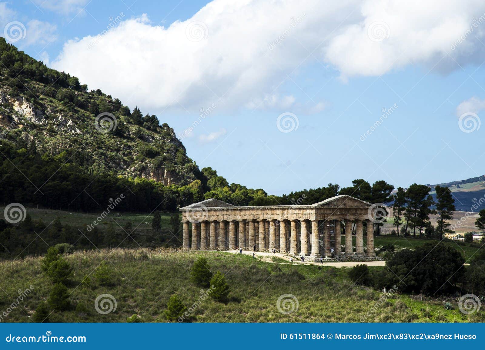 Temple of Segesta stock photo. Image of historic, roman - 61511864