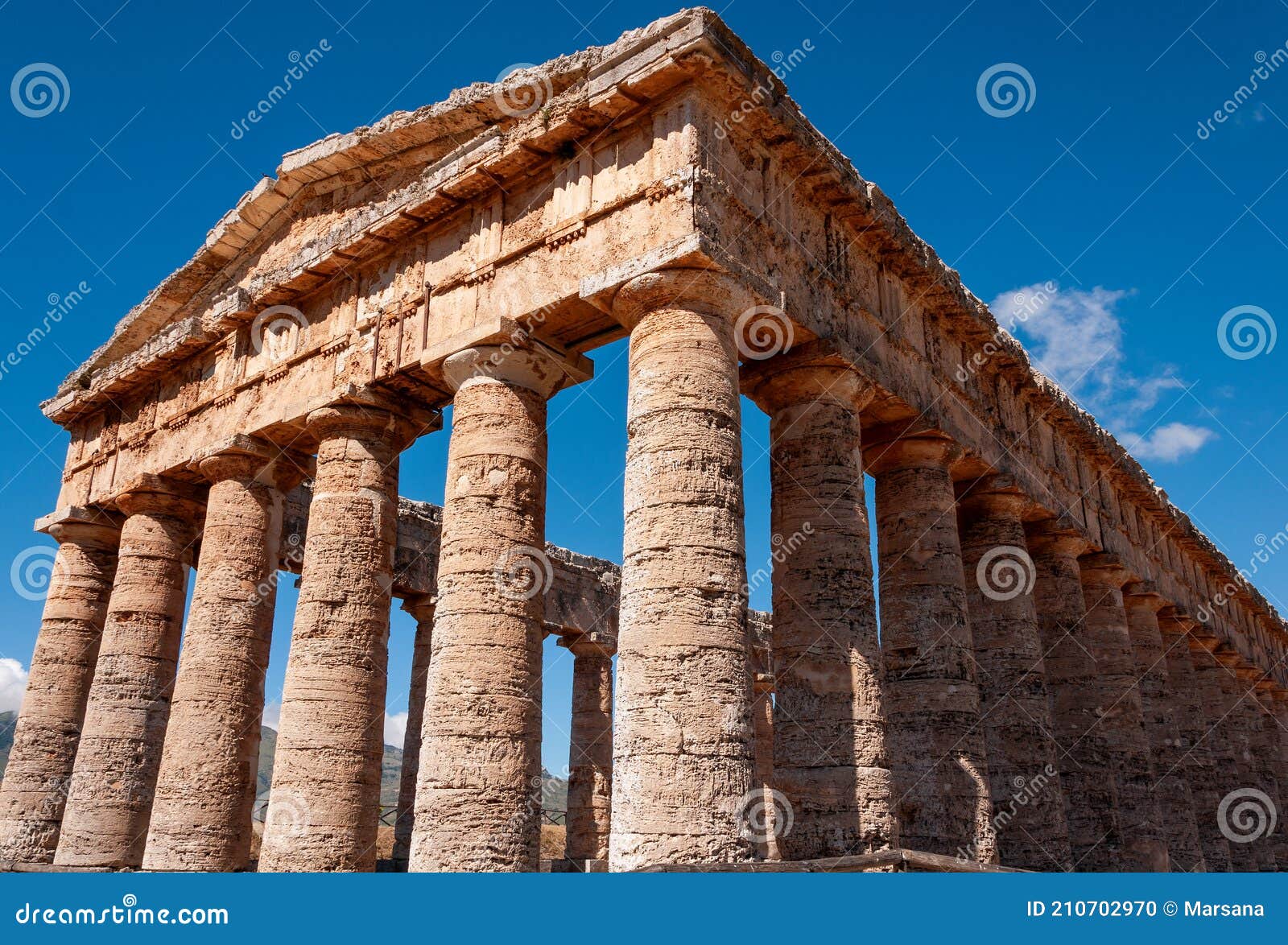 Temple of Segesta stock photo. Image of geography, history - 210702970