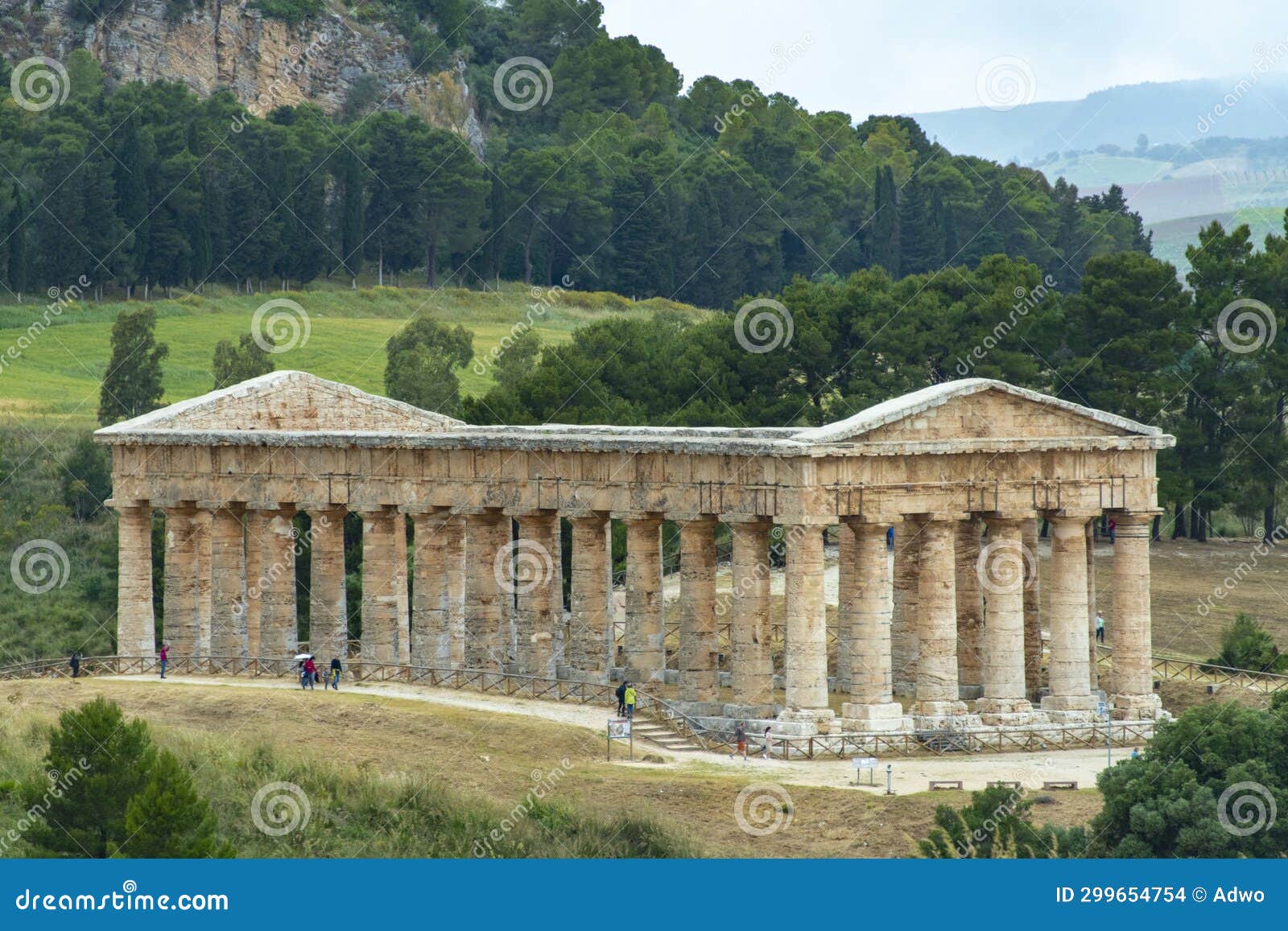 Temple of Segesta stock photo. Image of europe, stone - 299654754