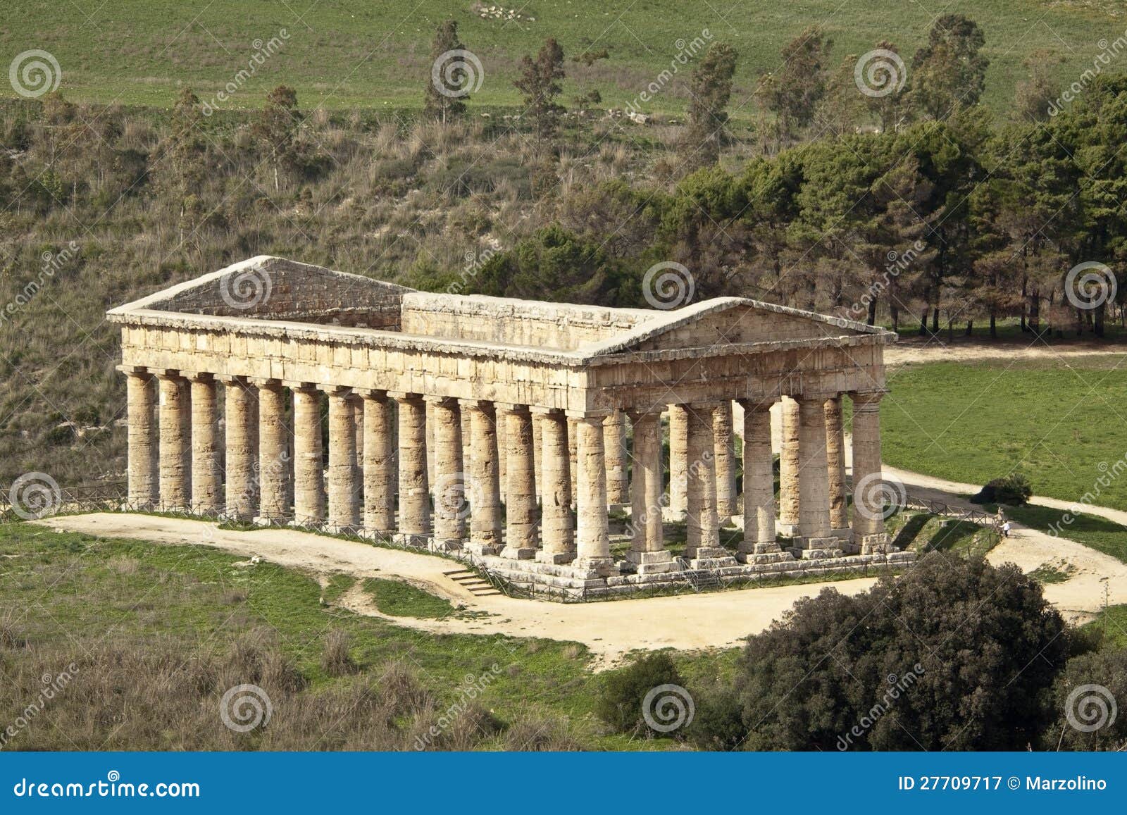 Temple of Segesta ter stock image. Image of tourism, history - 27709717
