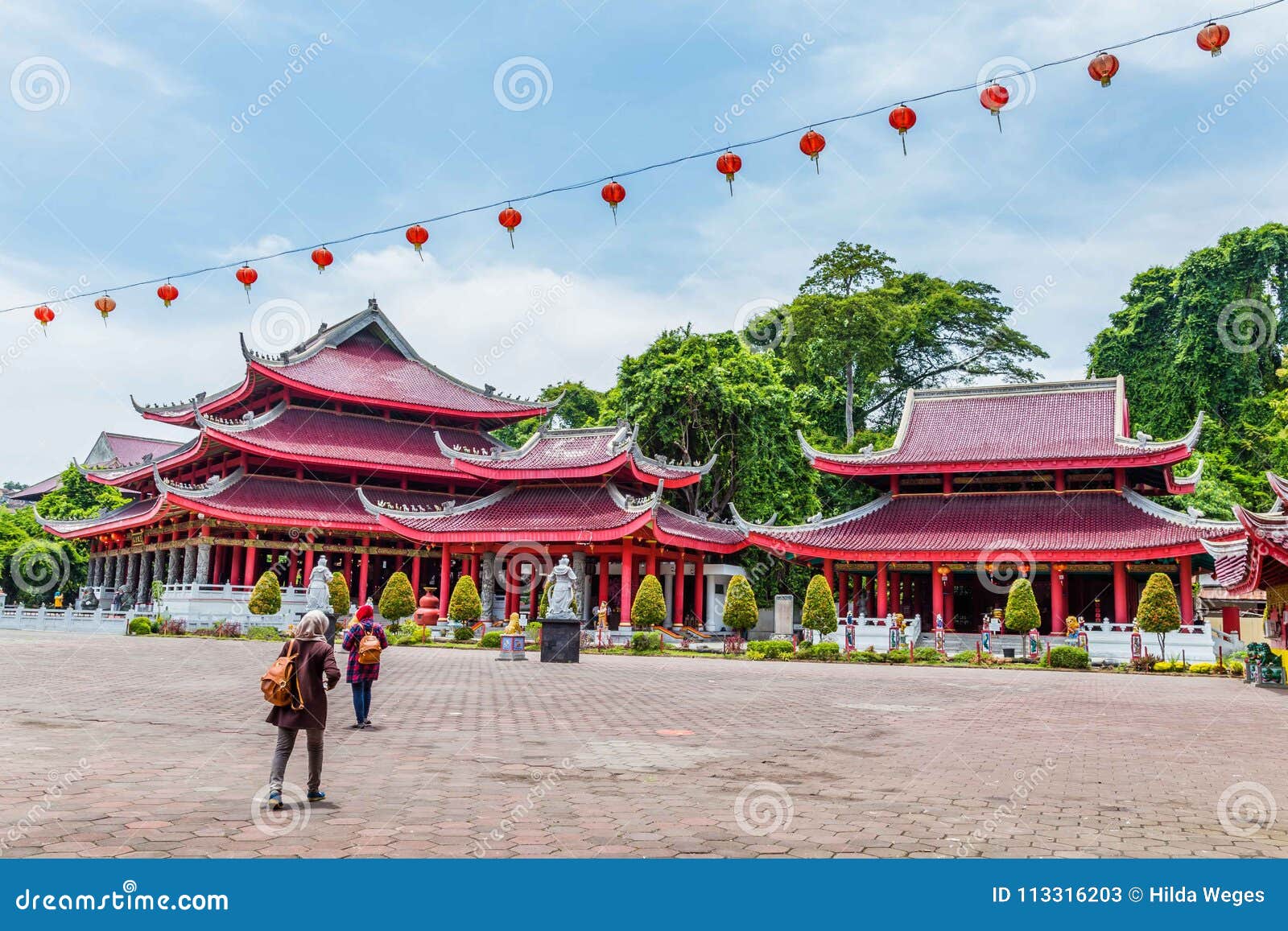 Temple Semarang Java editorial stock photo. Image of oriental - 113316203