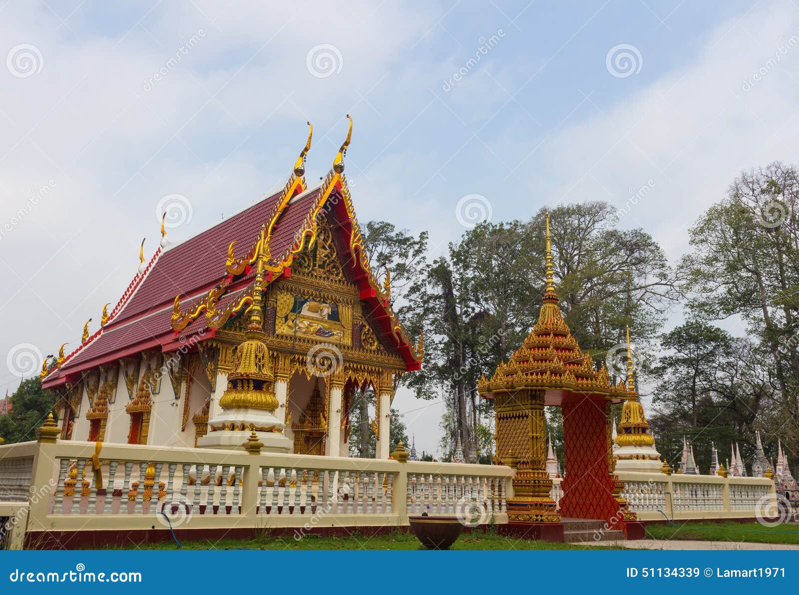 Temple with sky background stock image. Image of construction - 51134339