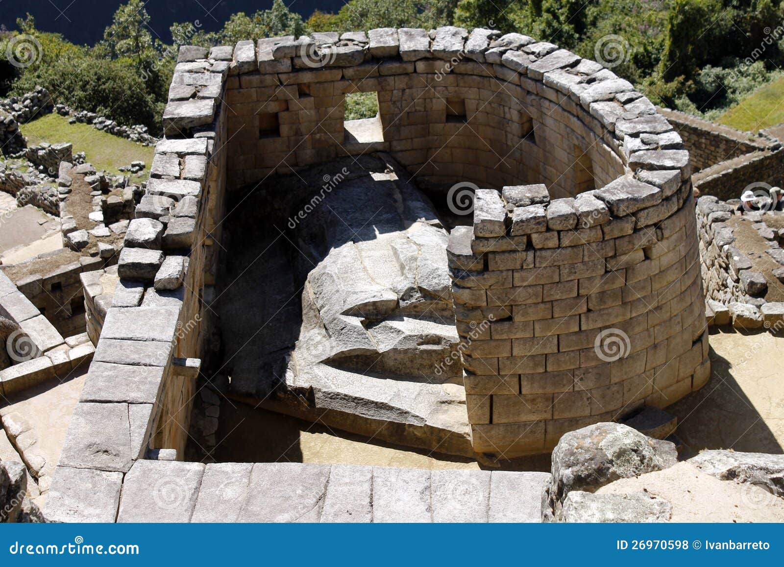Temple of the Sun, Machu Picchu - Peru. Stock Photo - Image of cuzco ...