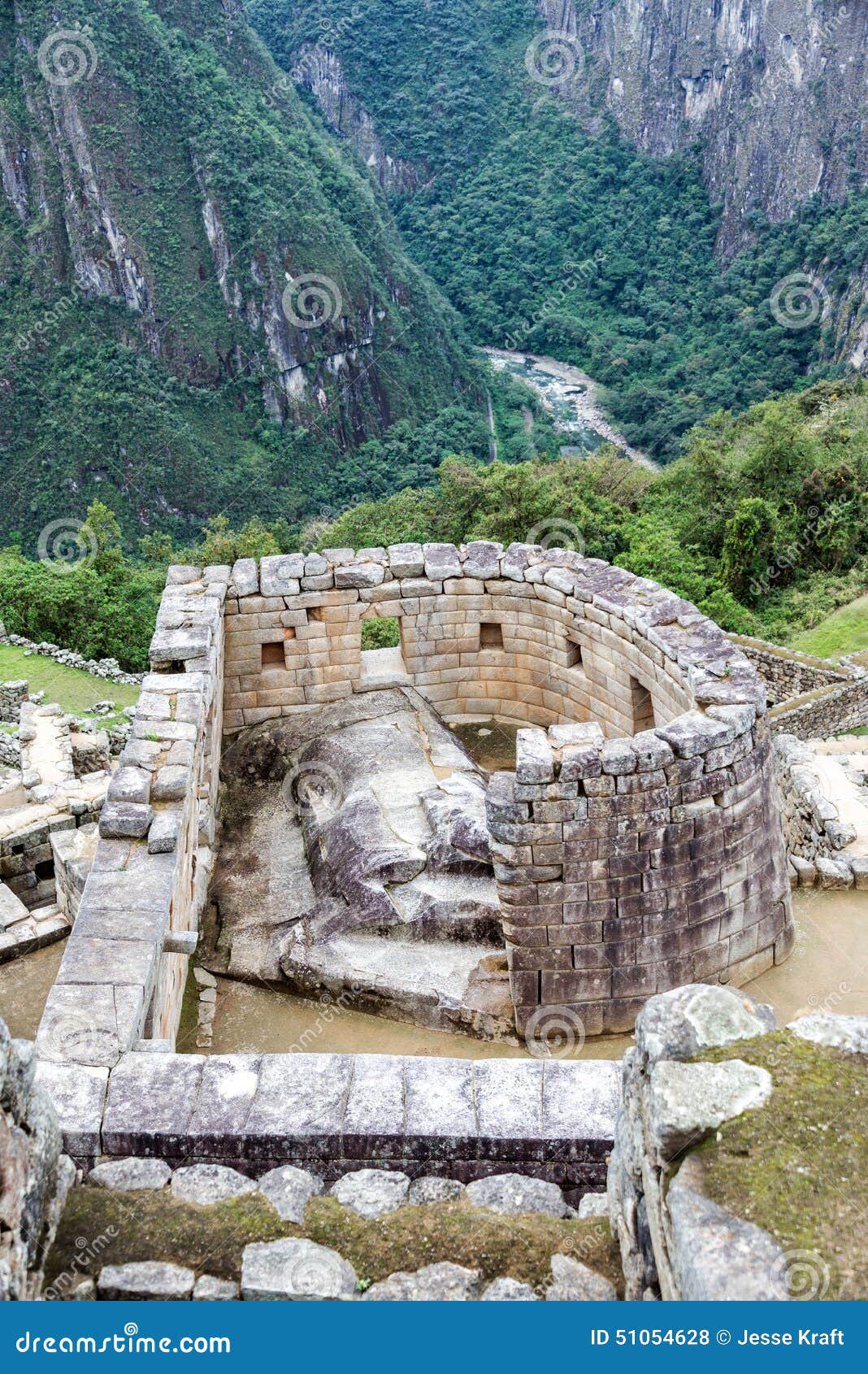 Temple of the Sun at Machu Picchu Stock Photo - Image of ancient, stone ...