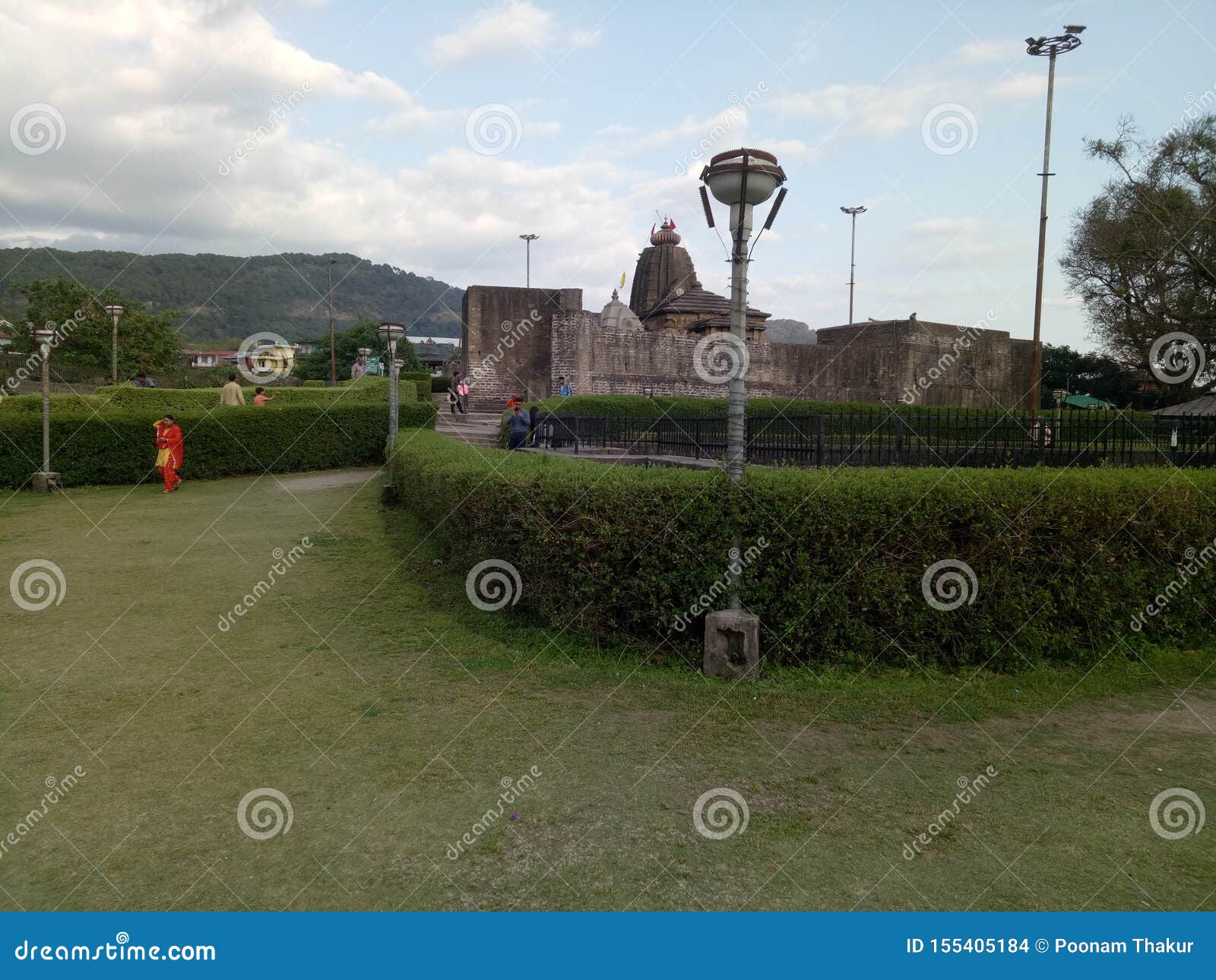 Temple stock photo. Image of view, temple, scenery, hill - 155405184