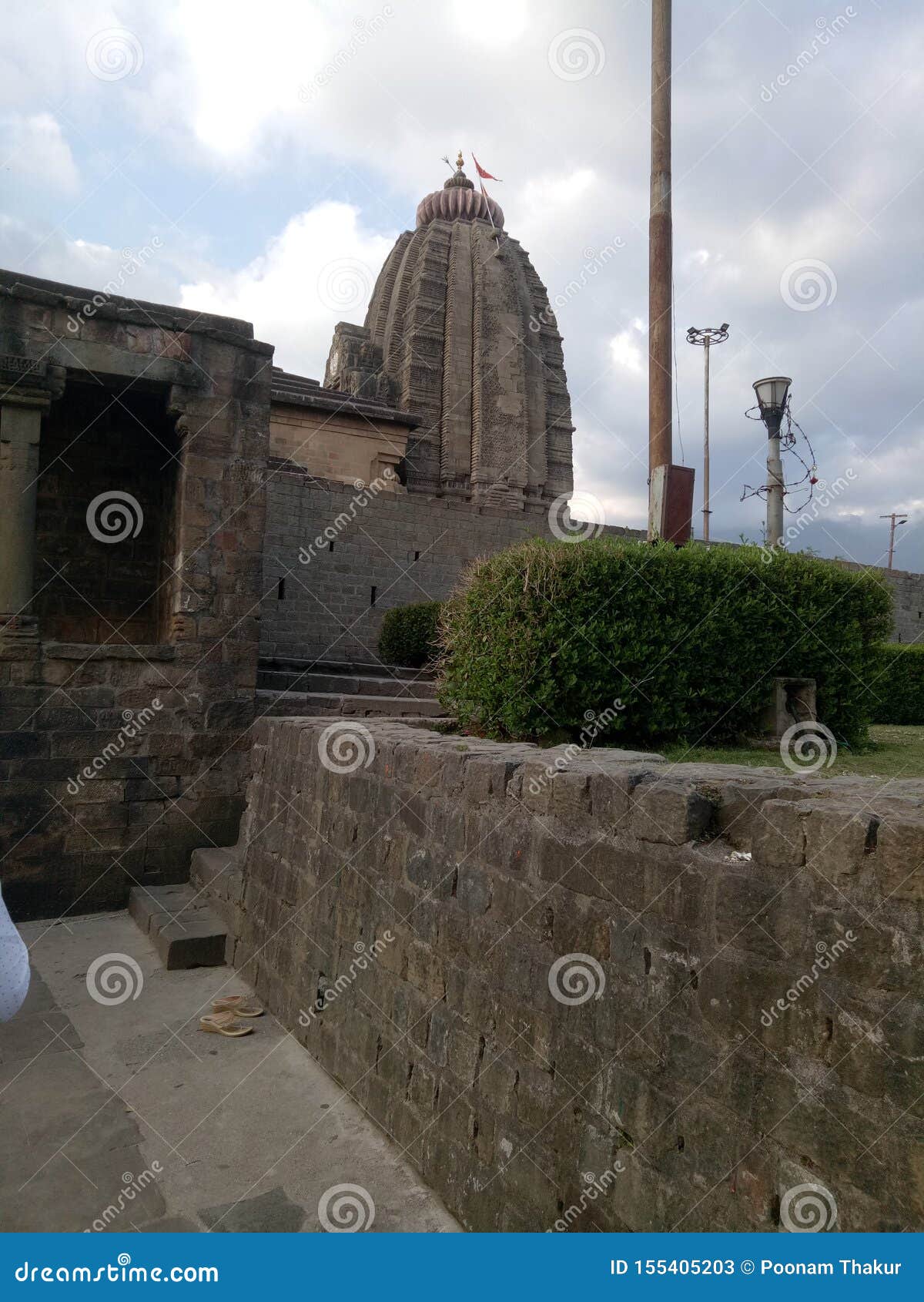 Temple stock image. Image of hill, scenery, temple, view - 155405203
