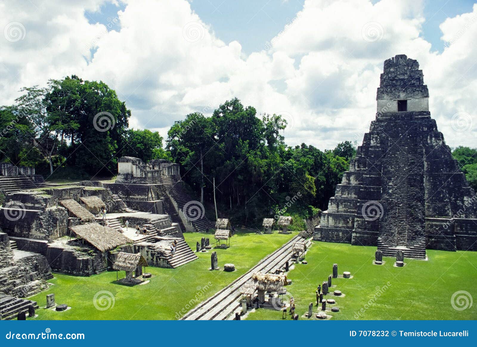 Temple of tikal stock photo. Image of vacation, ruin, temple - 7078232