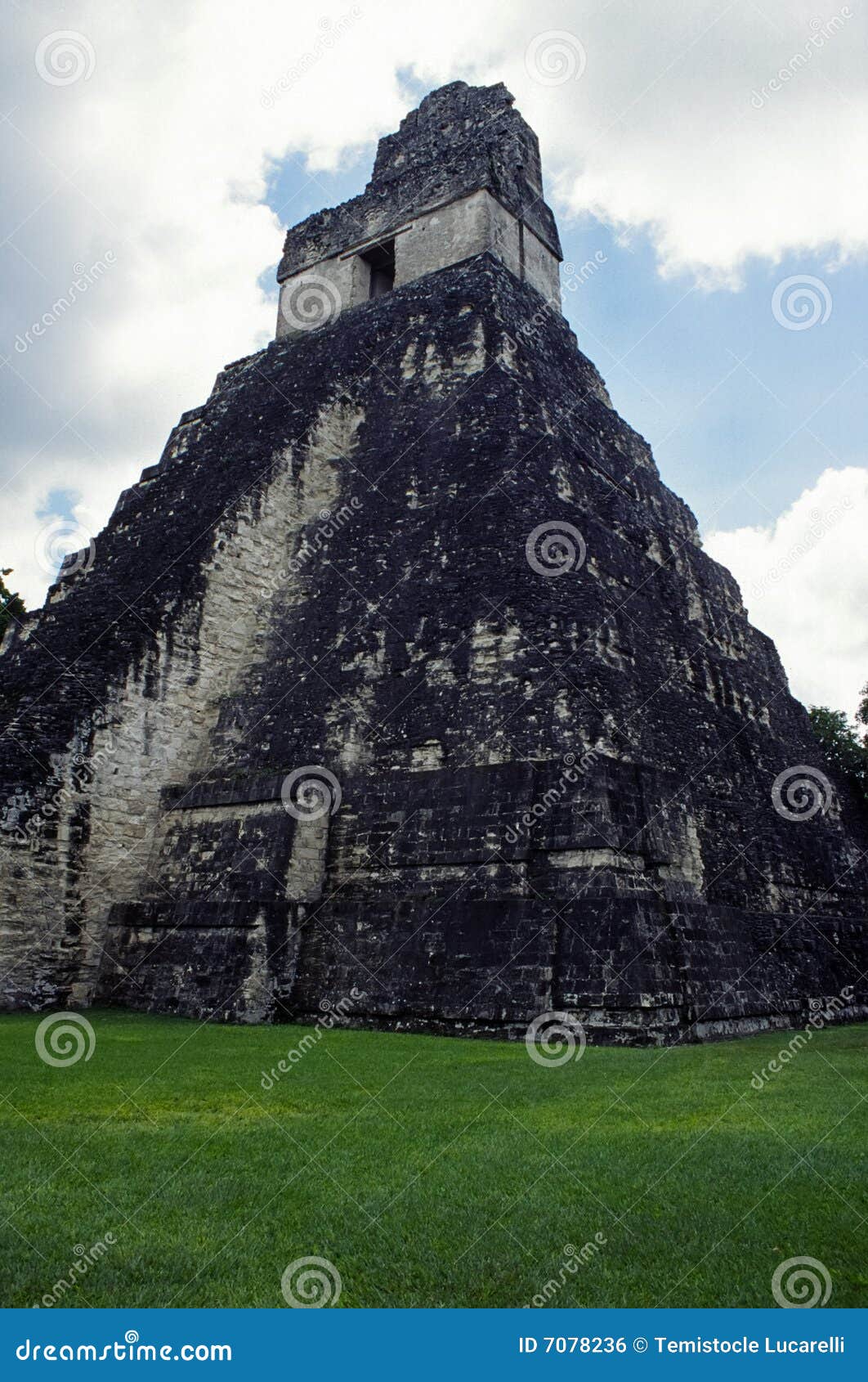 Temple of tikal stock photo. Image of touring, south, vacation - 7078236