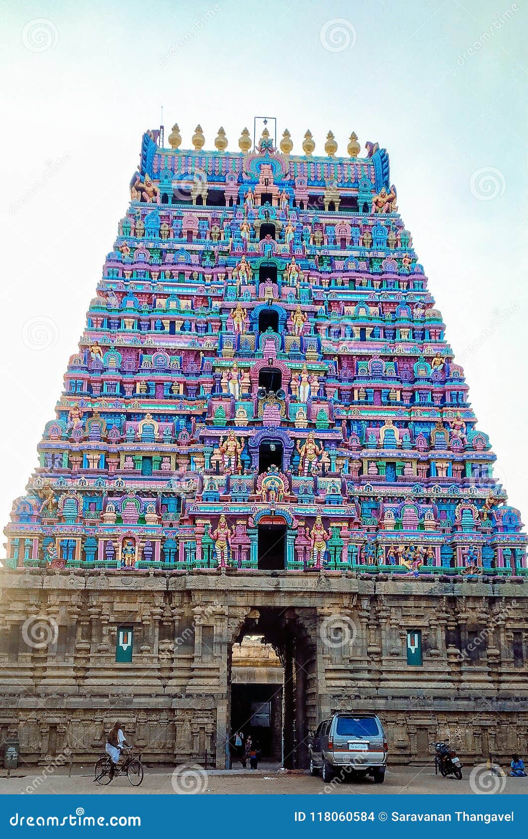 Temple Tower editorial stock image. Image of entrance - 118060584