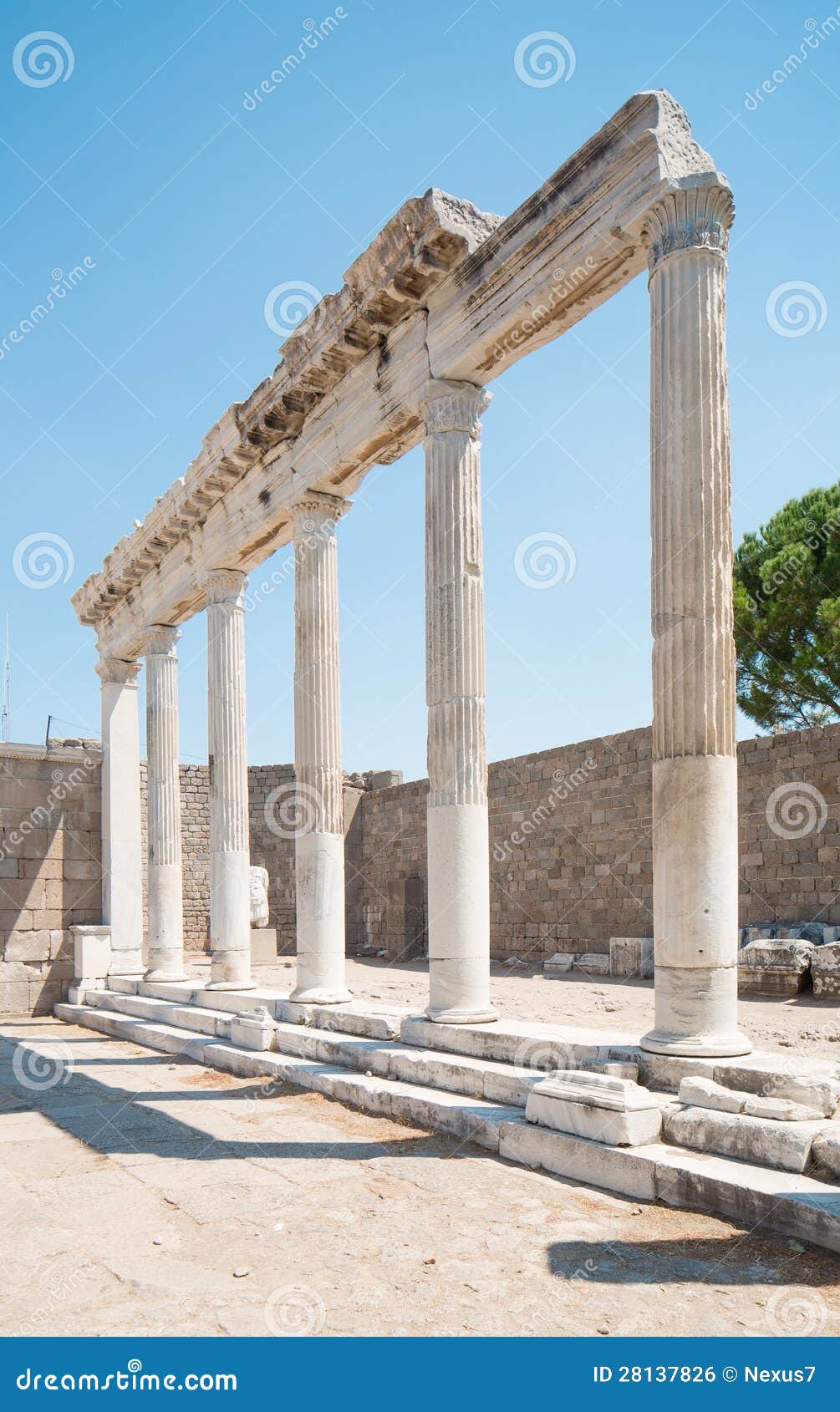 Temple of Trajan stock photo. Image of trajan, archeology - 28137826