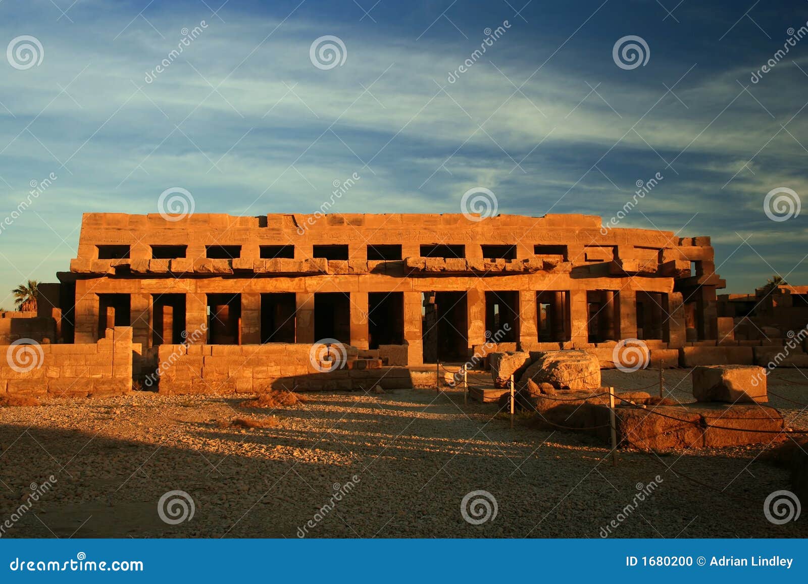 Temple of Tuthmosis III stock photo. Image of stone, hieroglyphics ...