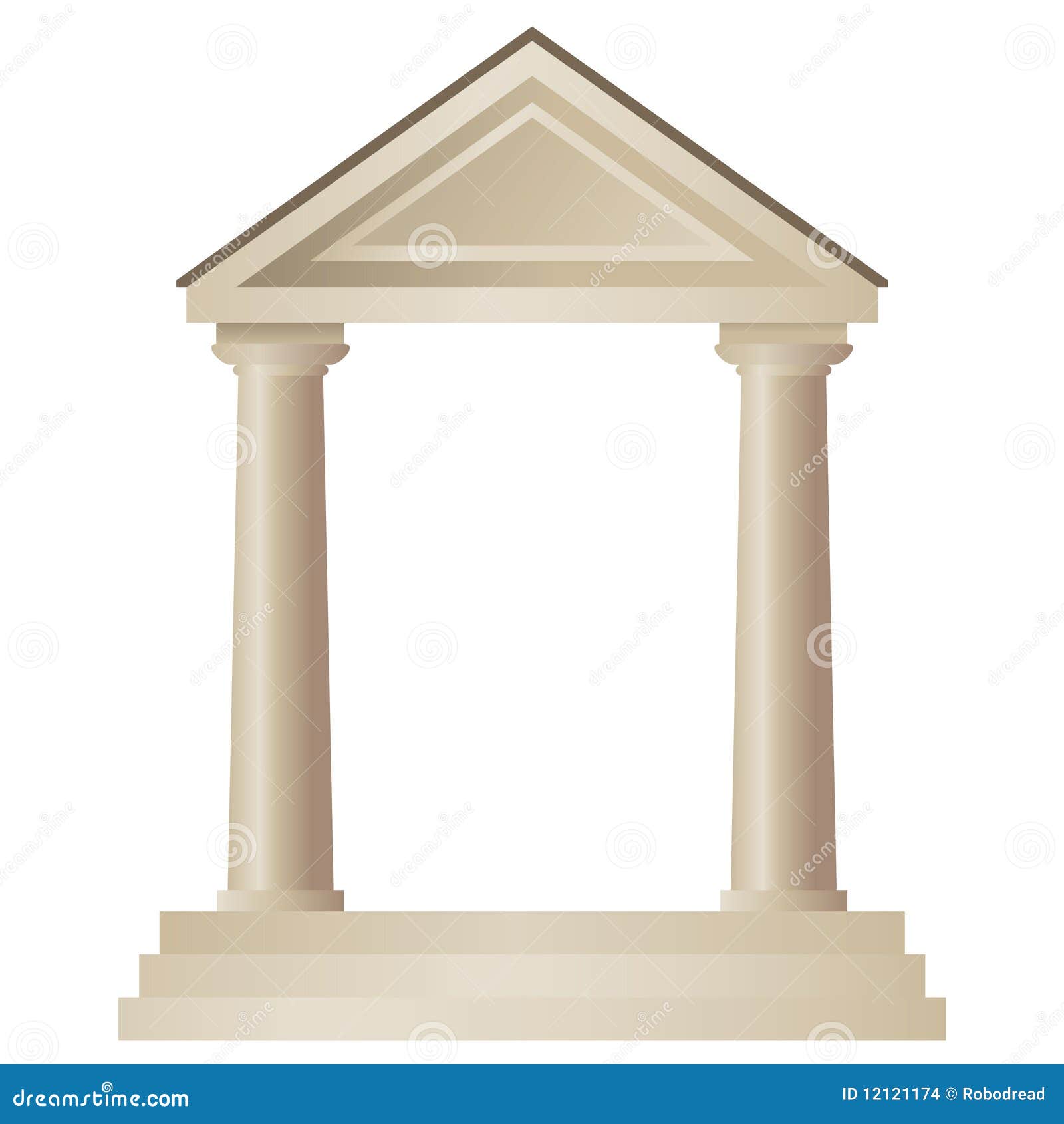 Temple (vector) stock vector. Illustration of forms, archeology - 12121174