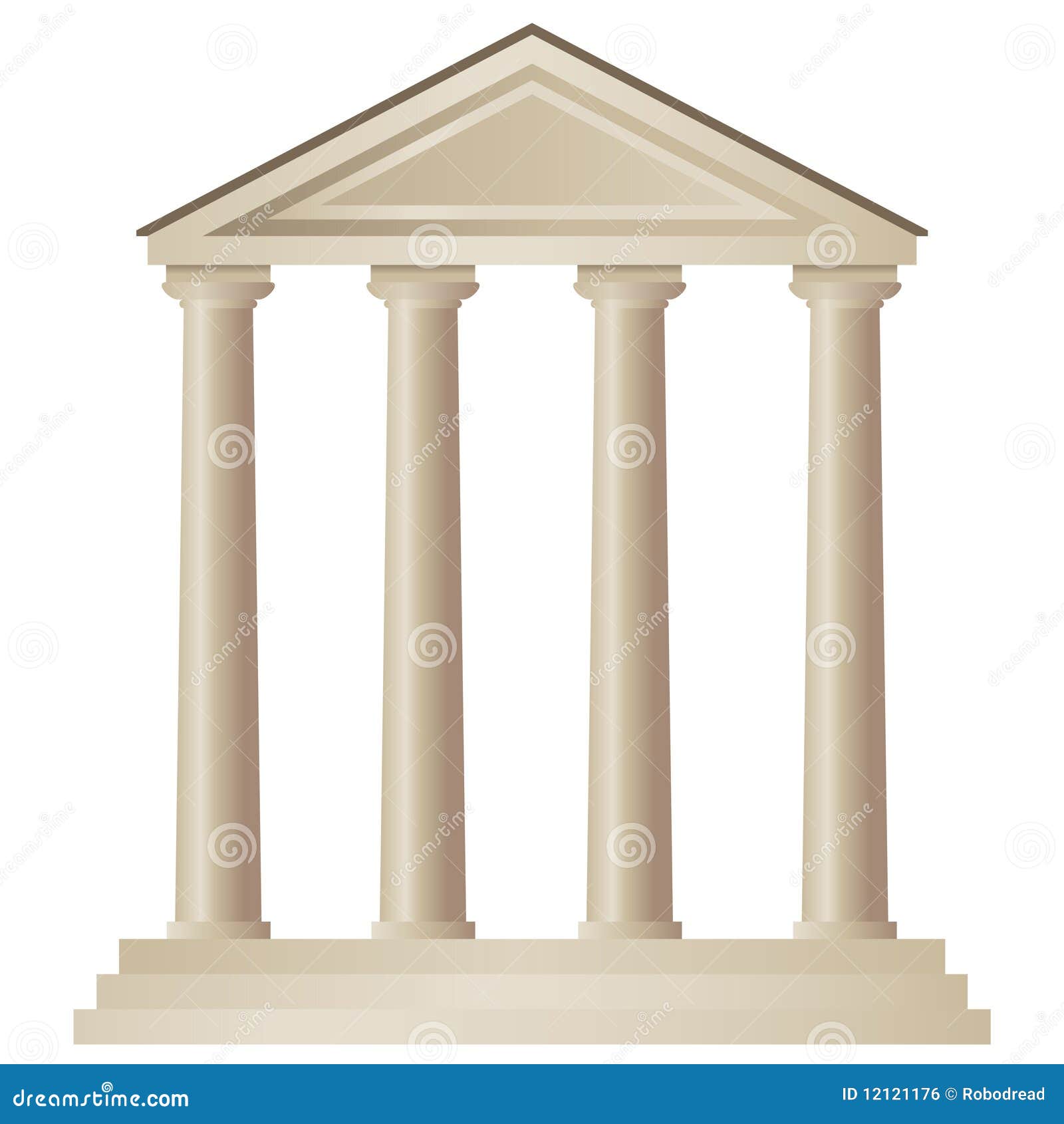 Temple (vector) stock vector. Illustration of architecture - 12121176
