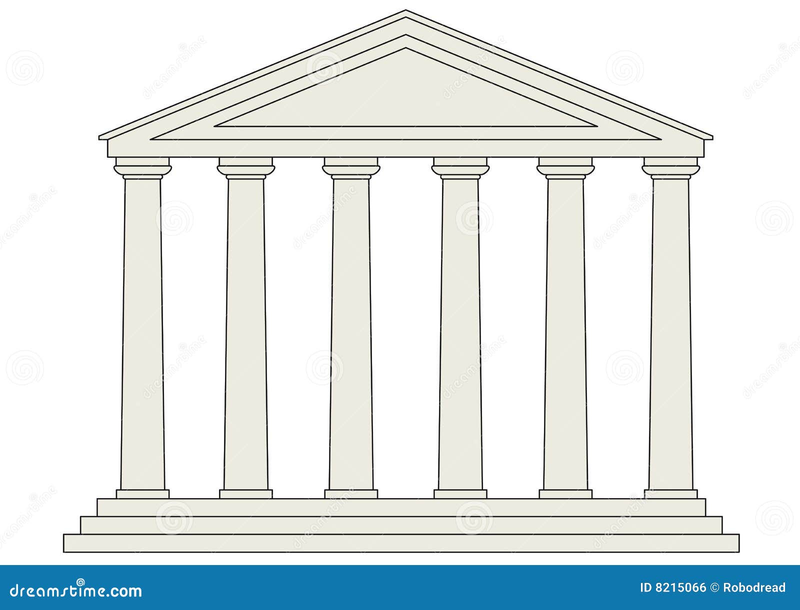 Ancient Greek Temples Drawings