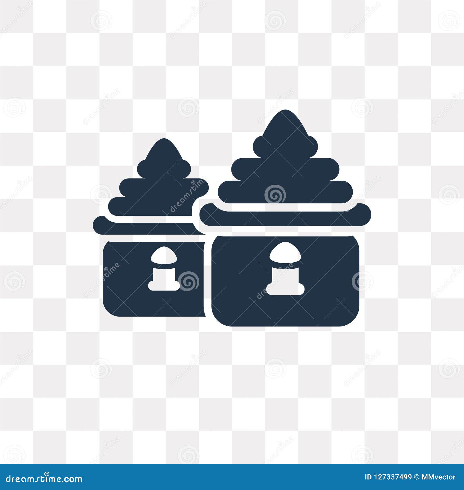 Temple Vector Icon Isolated on Transparent Background, Temple T Stock ...