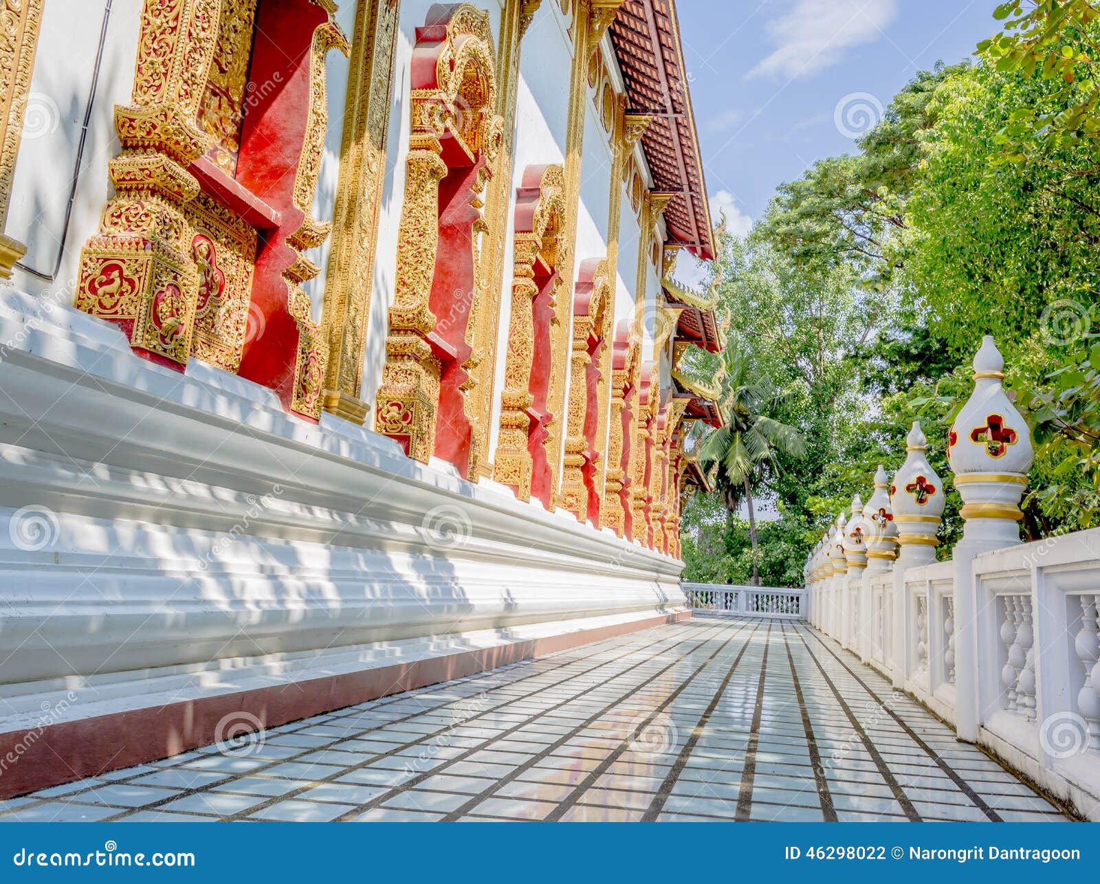 Temple walkway stock photo. Image of structure, path - 46298022