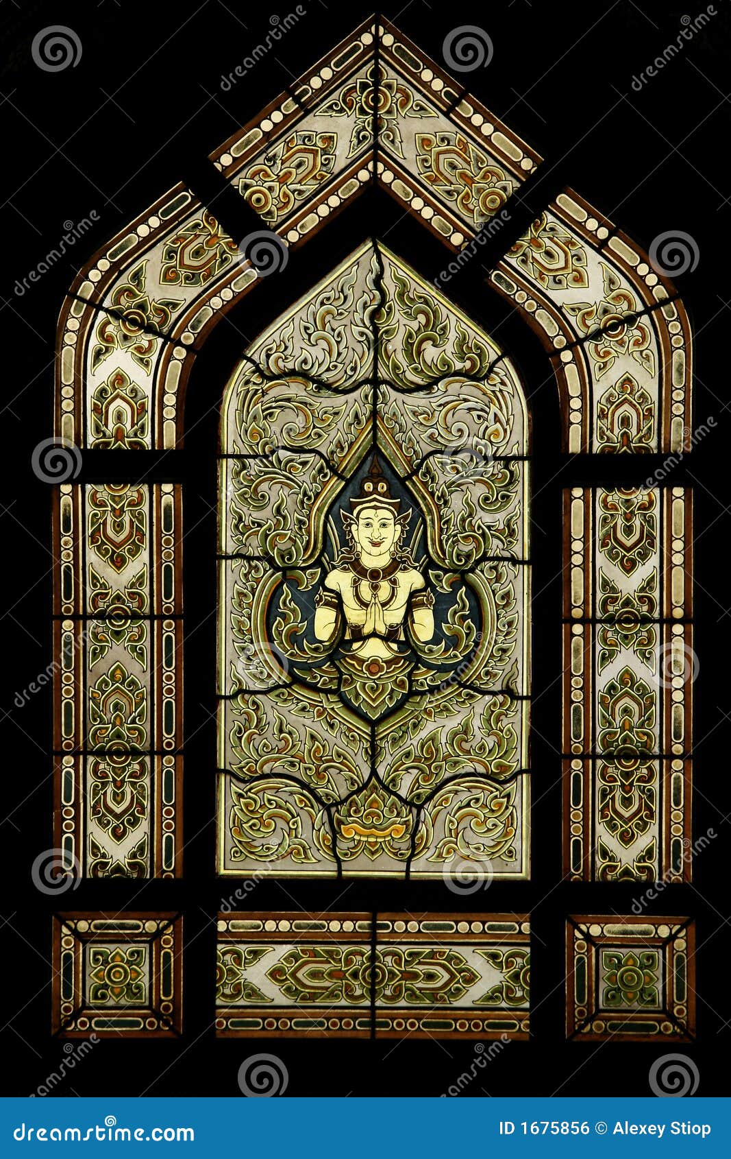 Temple window stock photo. Image of ornament, vitrage - 1675856