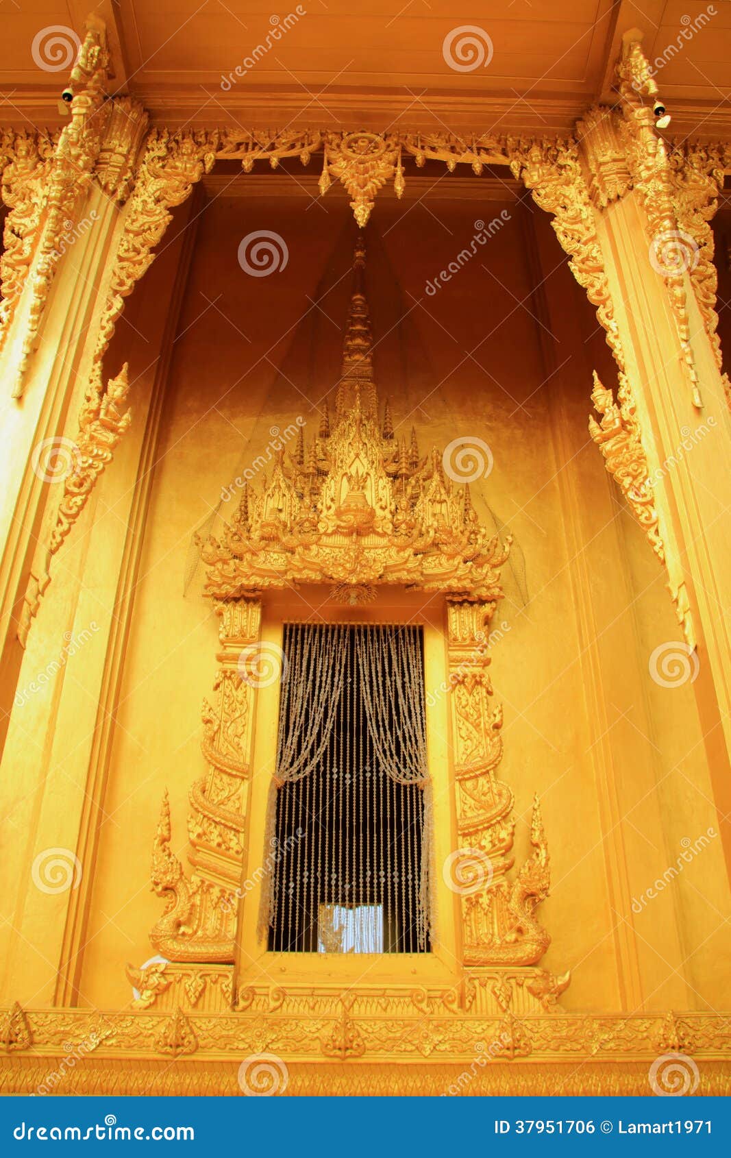 Temple window stock photo. Image of architecture, gold - 37951706