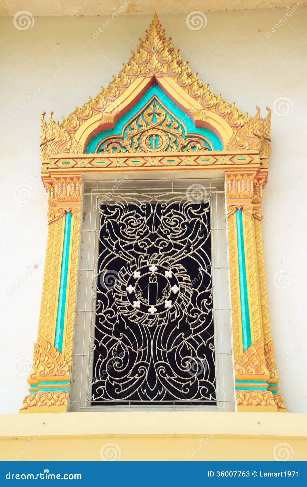 Temple window stock image. Image of frame, buddhist, tourism - 36007763