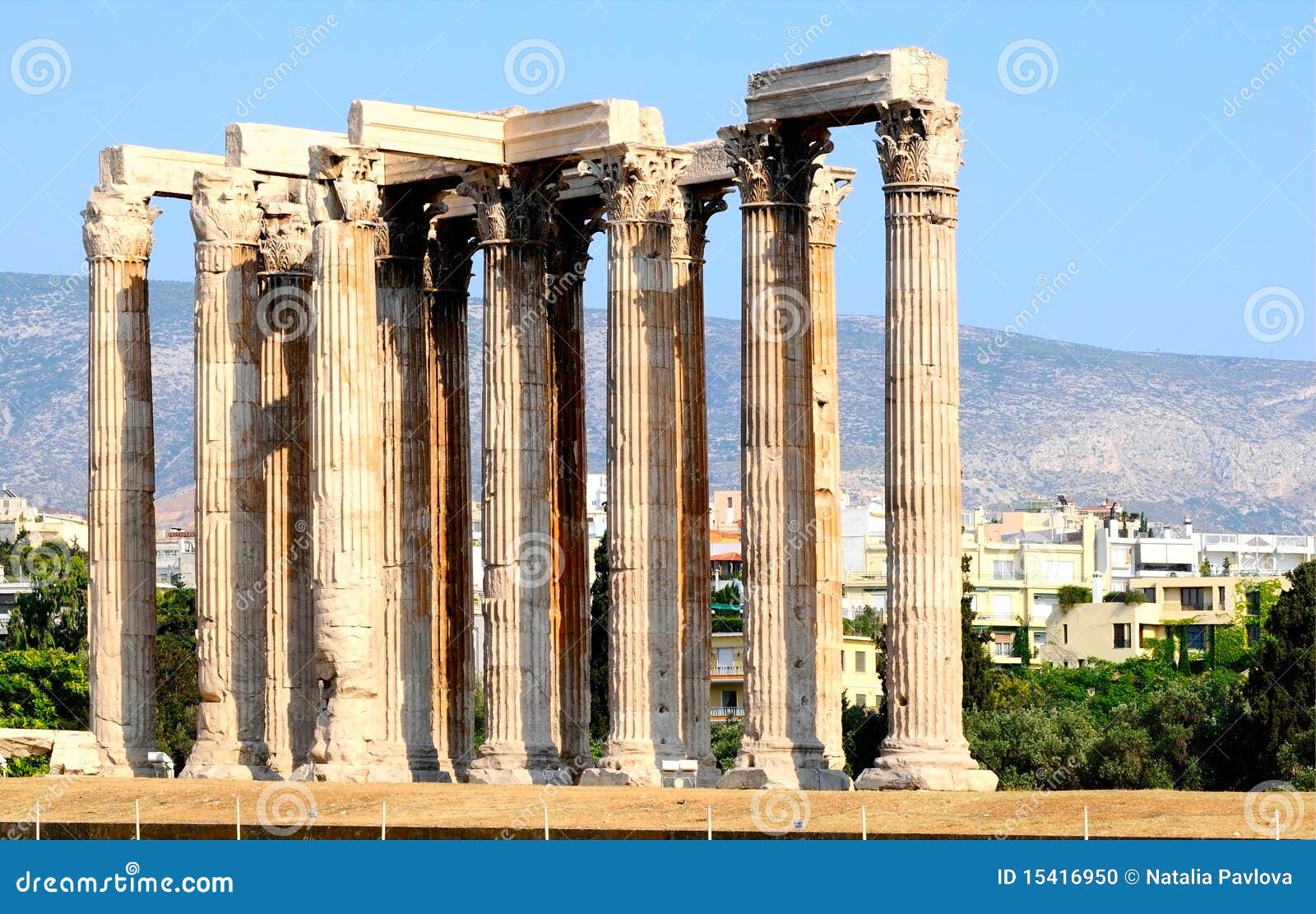 Temple of Zeus stock photo. Image of history, marble - 15416950