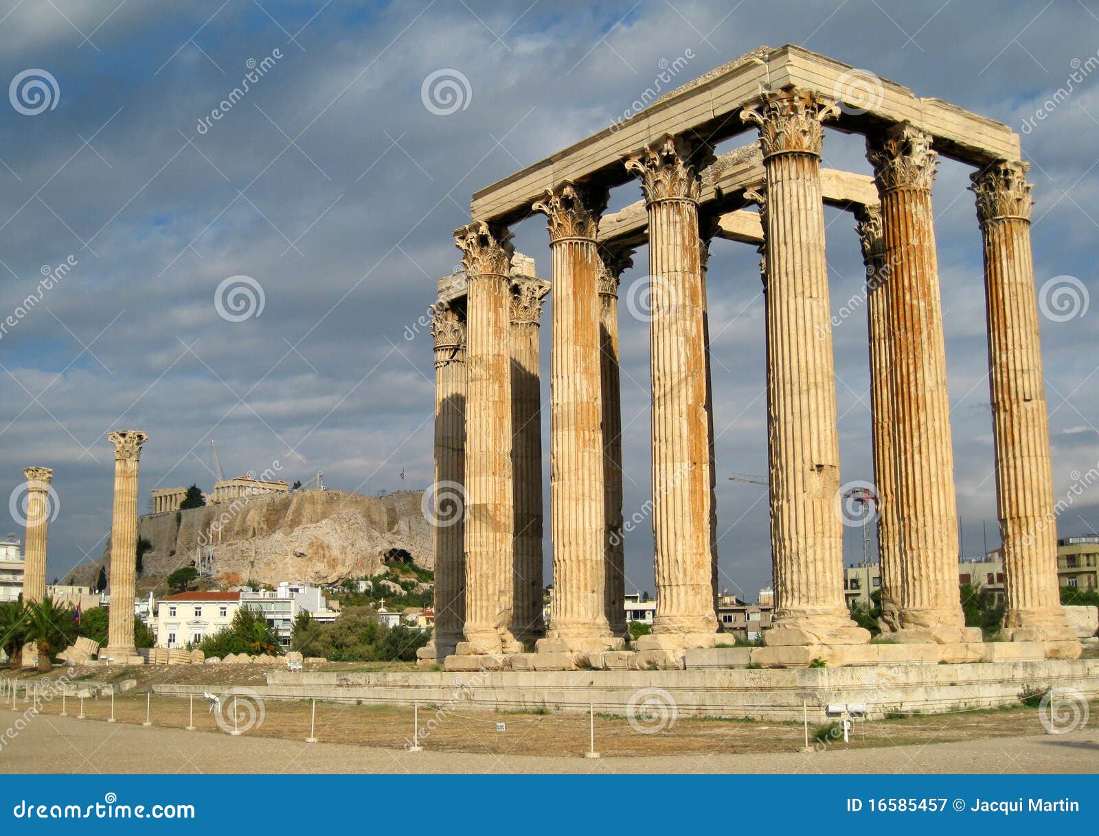 Temple of Zeus stock image. Image of akropolis, classical - 16585457