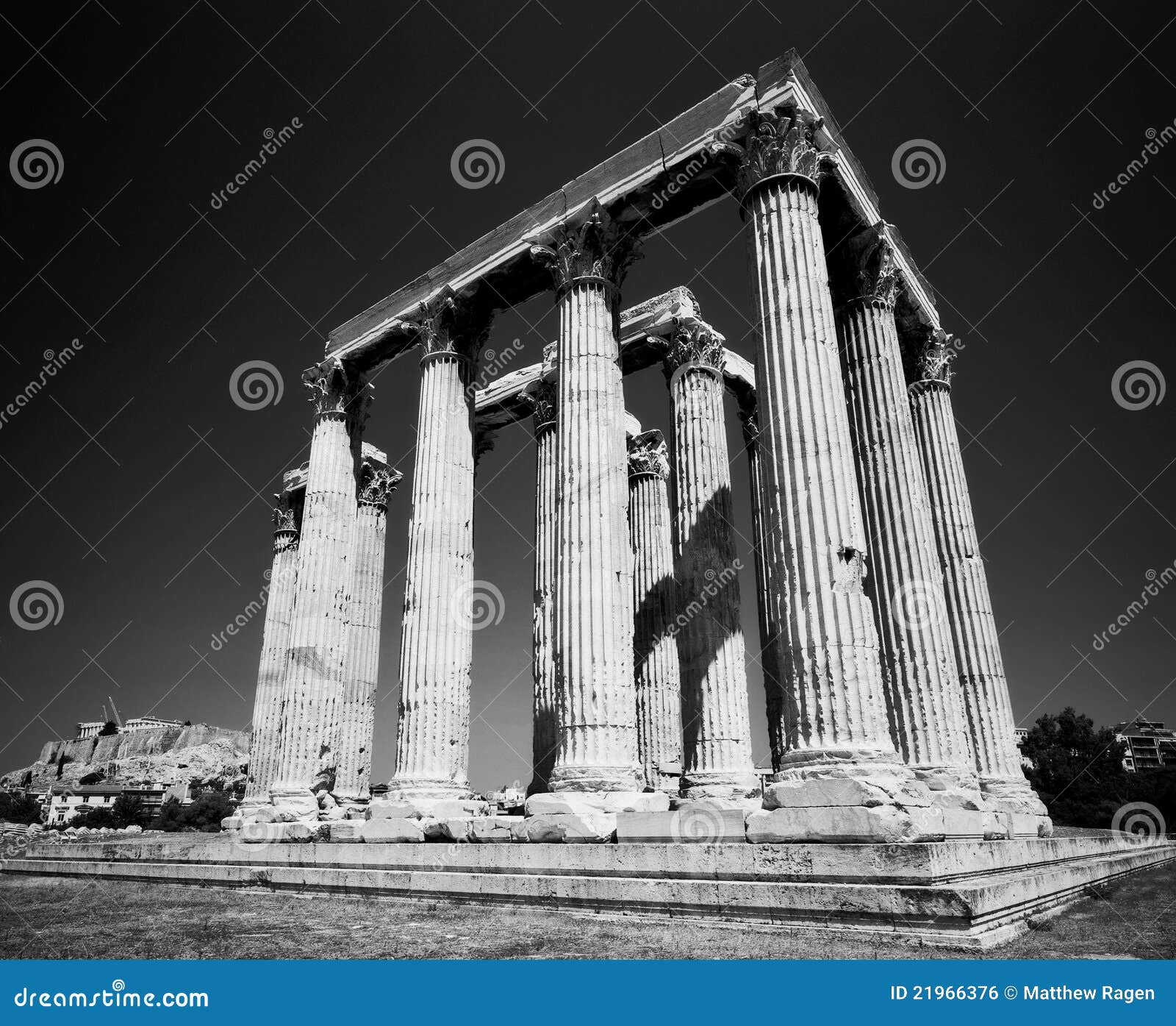 Temple of Zeus stock photo. Image of athens, acropolis - 21966376
