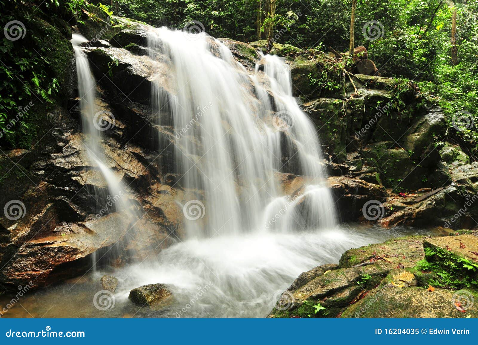 Templer s Park Water Falls stock image. Image of stone - 16204035