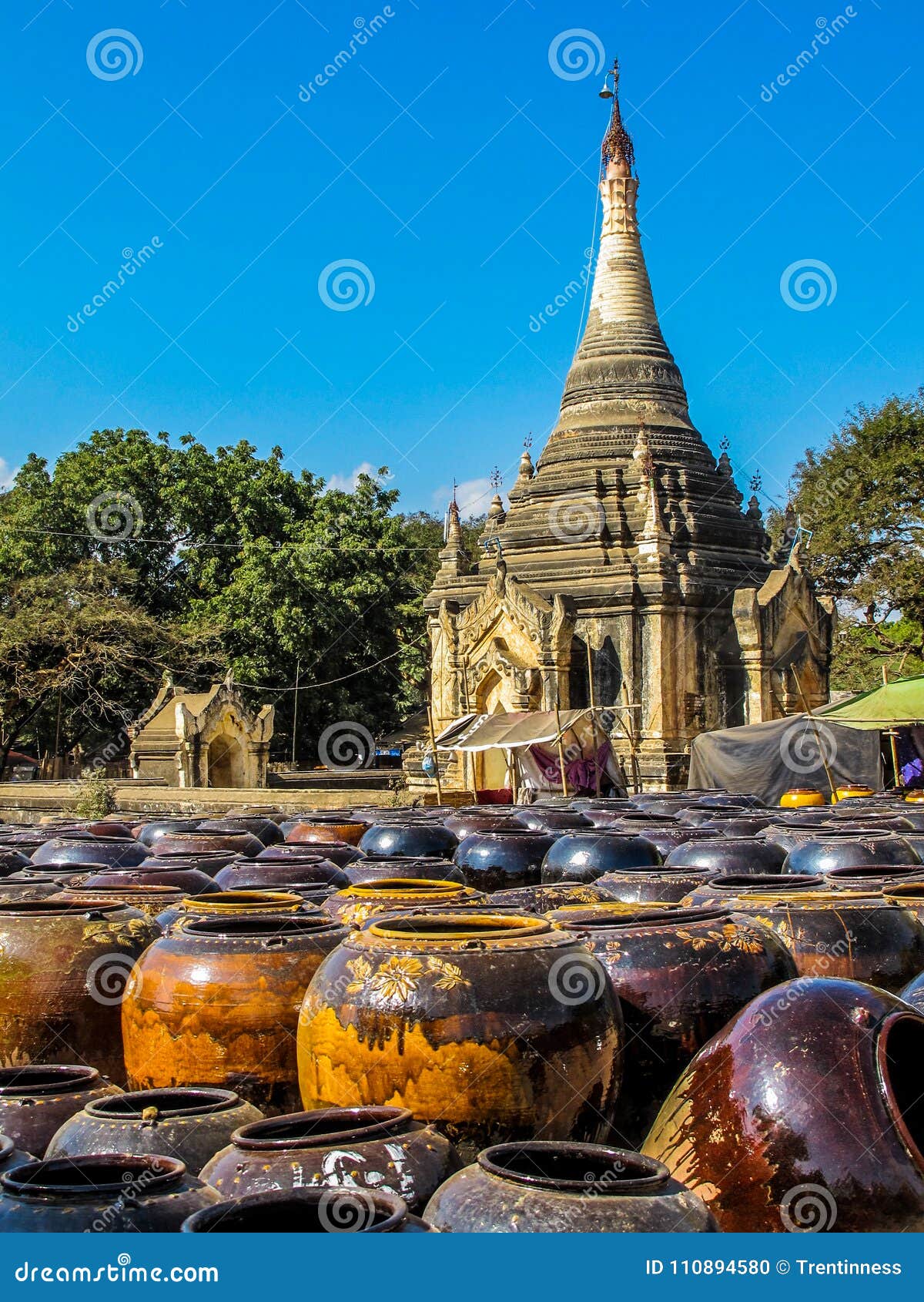 Temples and Ancientbuilding in Myanmar Editorial Image - Image of ...